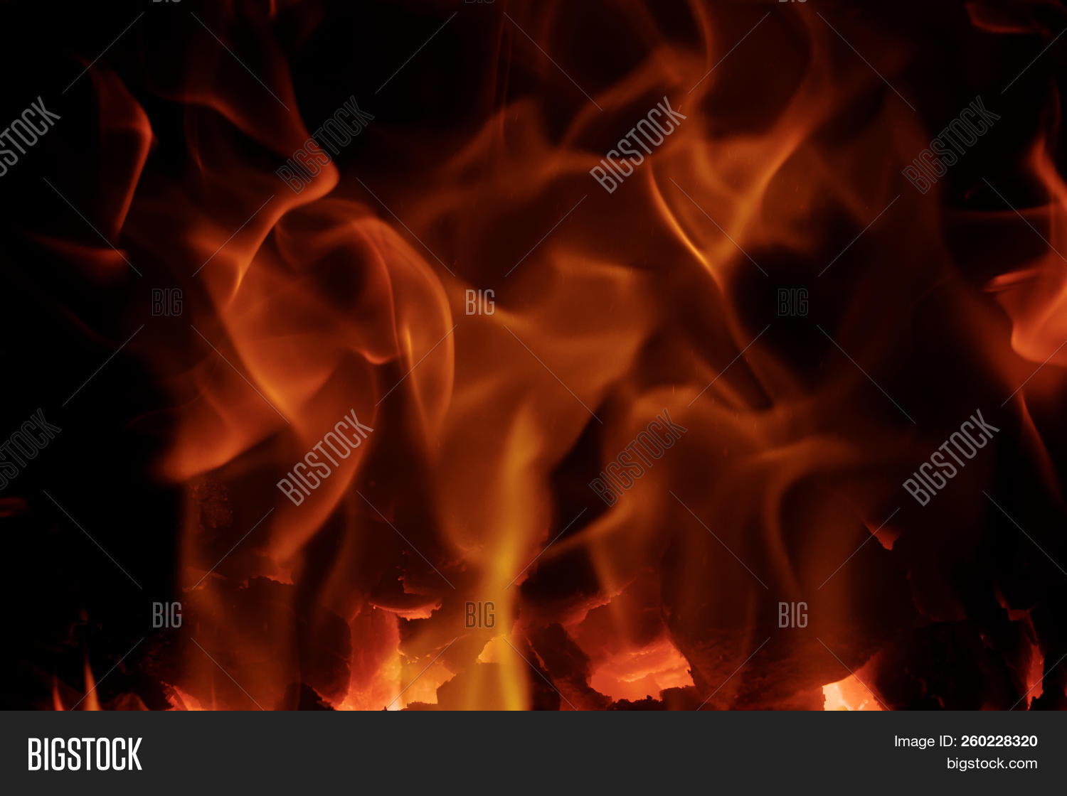 Fire Flames Reflection Image & Photo (Free Trial) | Bigstock