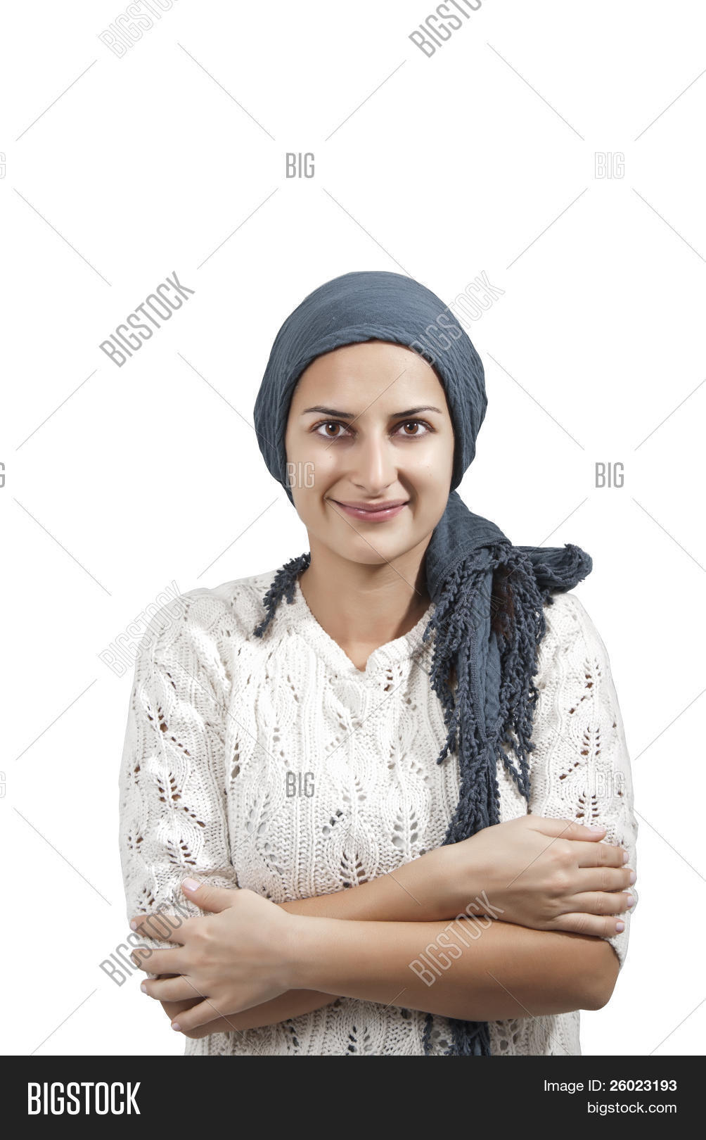 Female Blue Veil Smile Image & Photo (Free Trial) | Bigstock