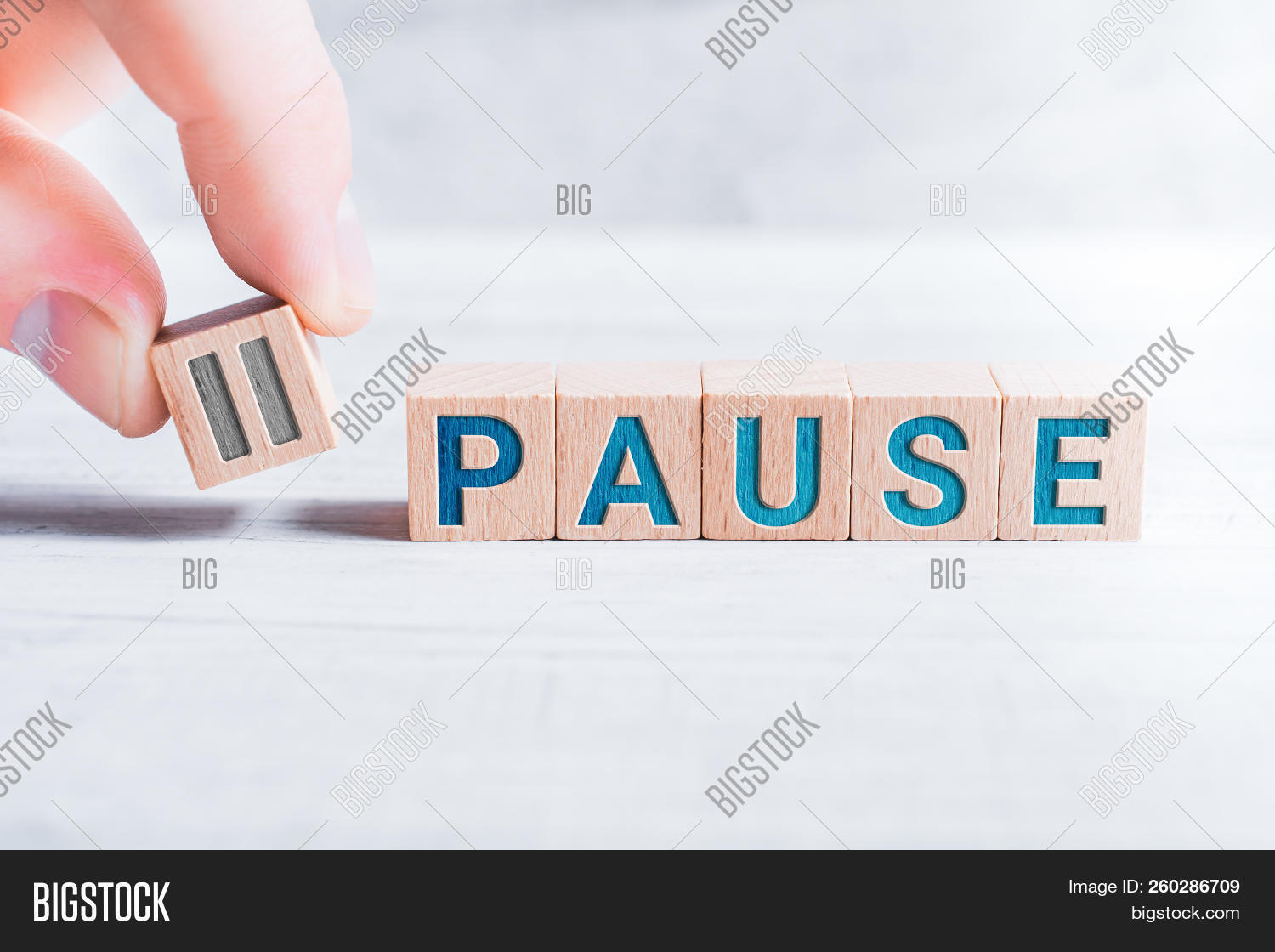 Word Pause Formed By Image & Photo (Free Trial) | Bigstock