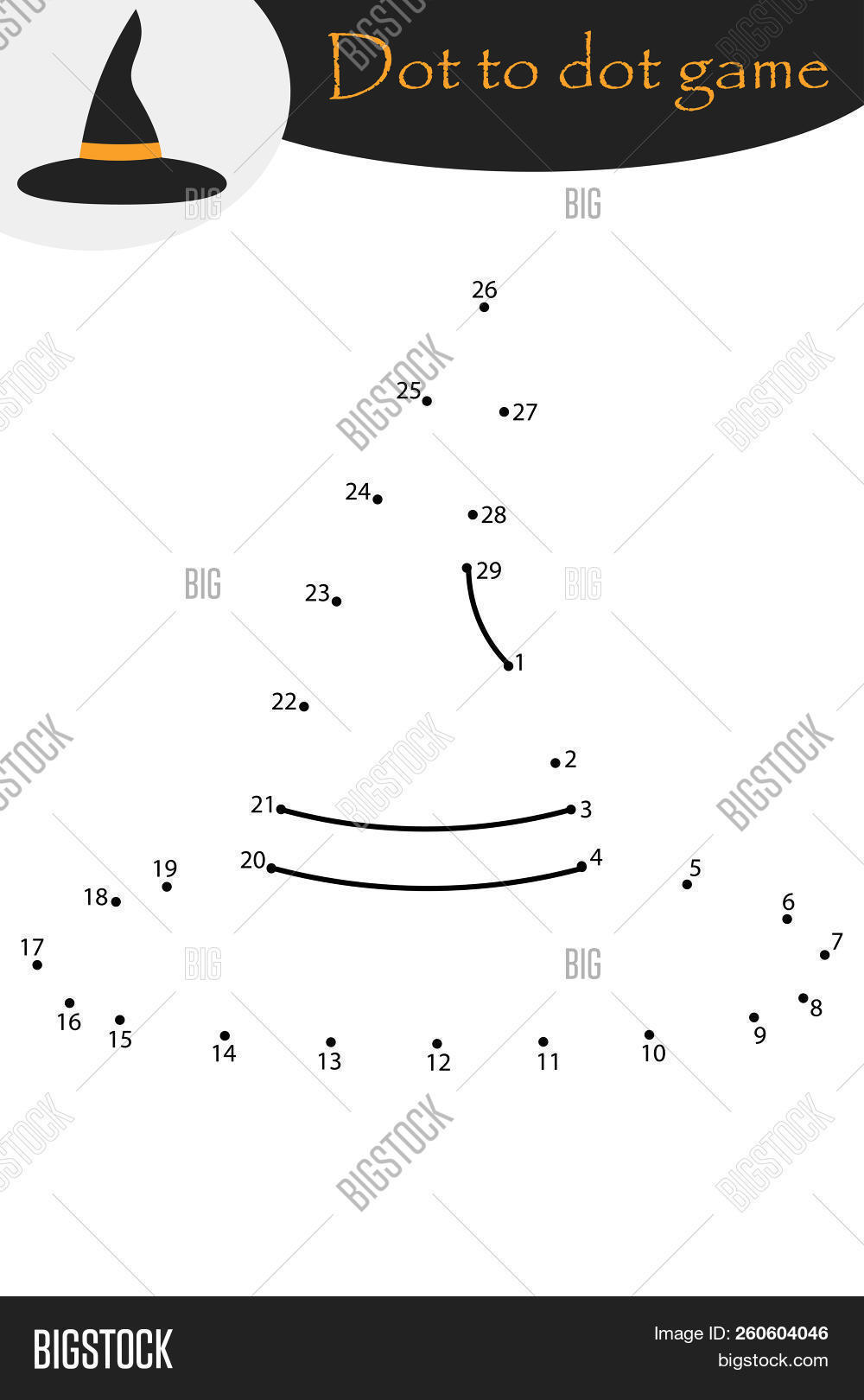 Witch Hat Cartoon Vector & Photo (Free Trial) | Bigstock