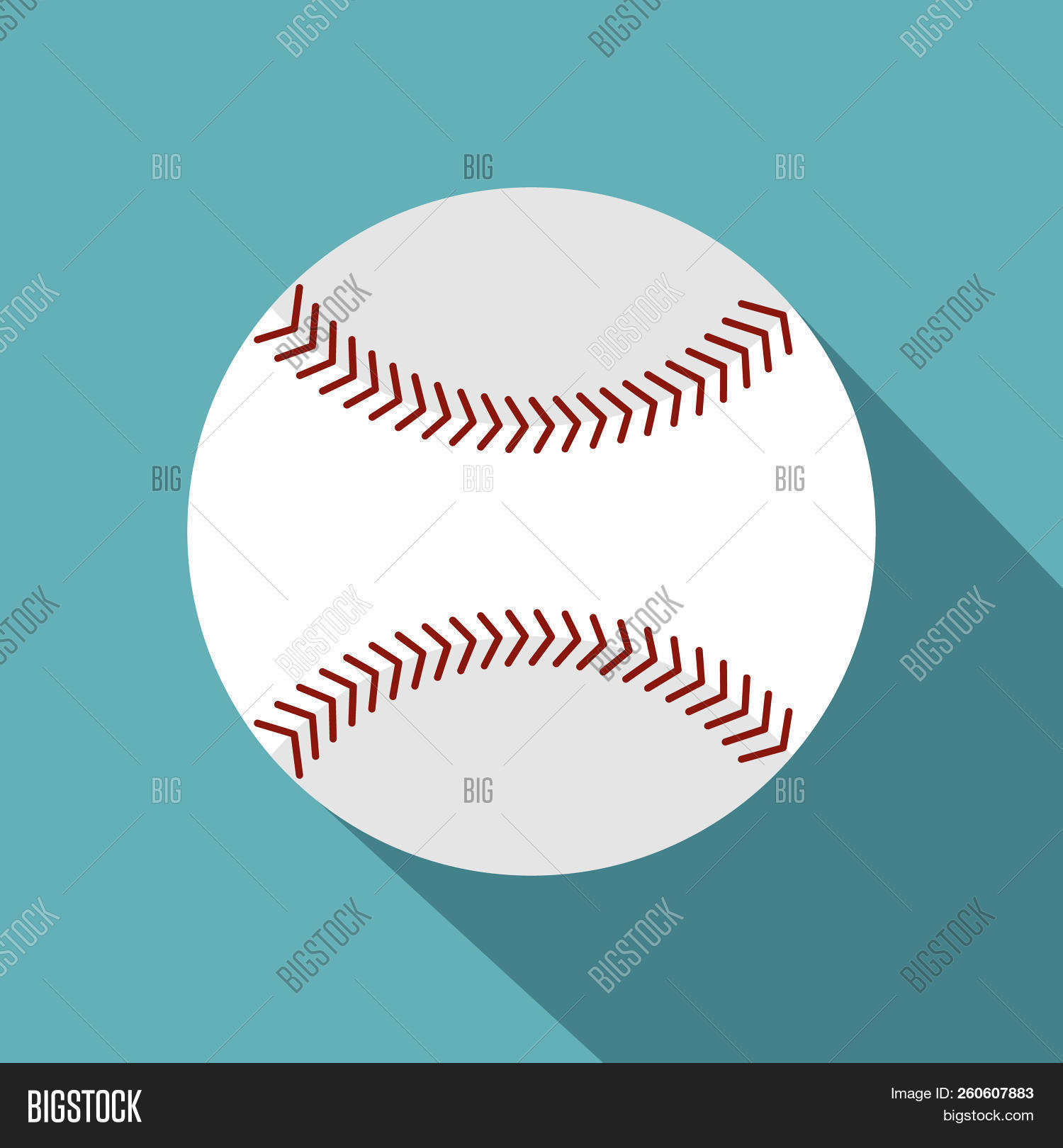 Softball Ball Icon. Image & Photo (Free Trial) | Bigstock