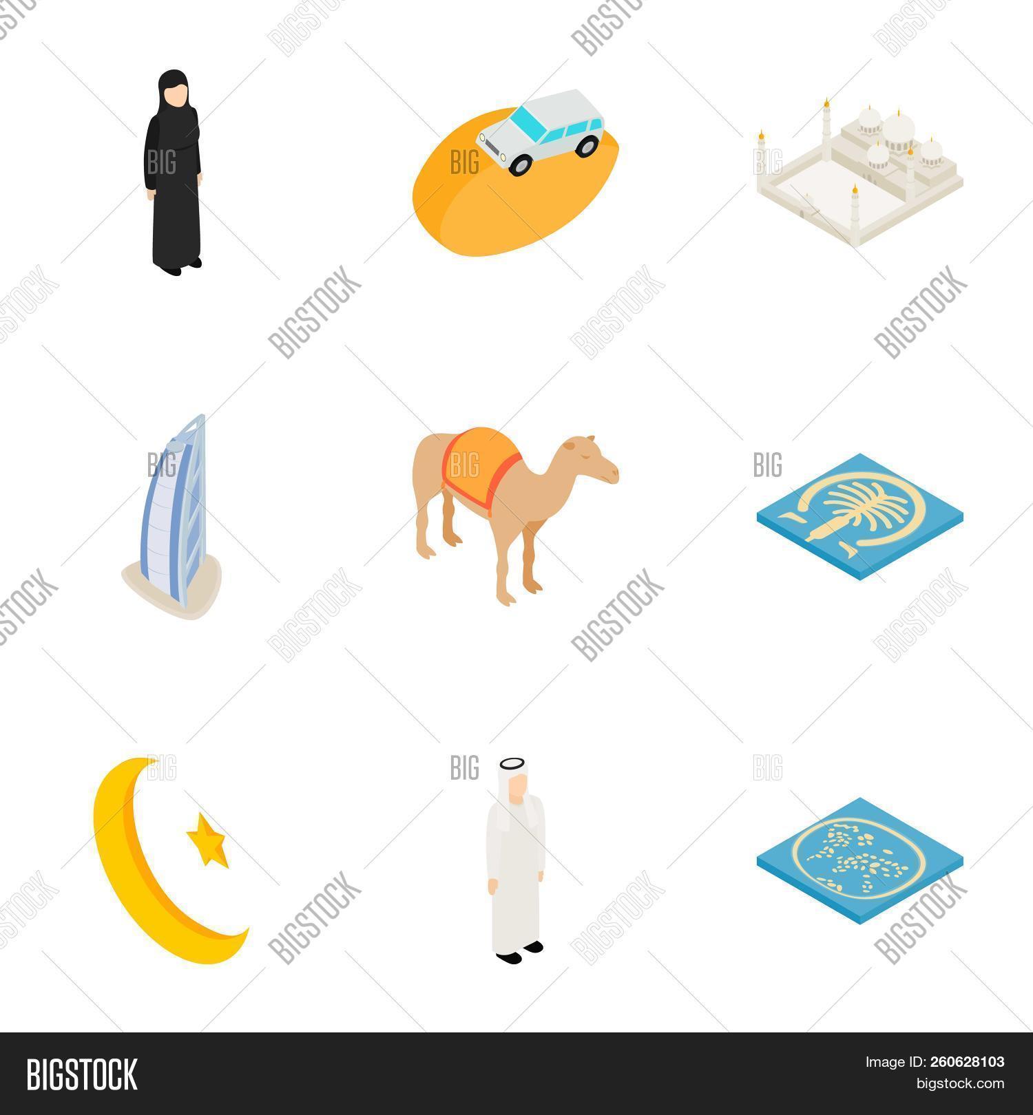 Symbols Uae Icons Set Image & Photo (Free Trial) | Bigstock