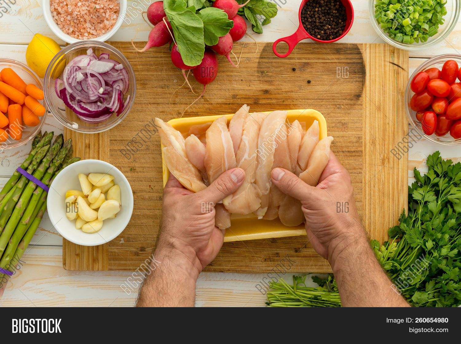 Chef Preparing Chicken Image & Photo (Free Trial) | Bigstock