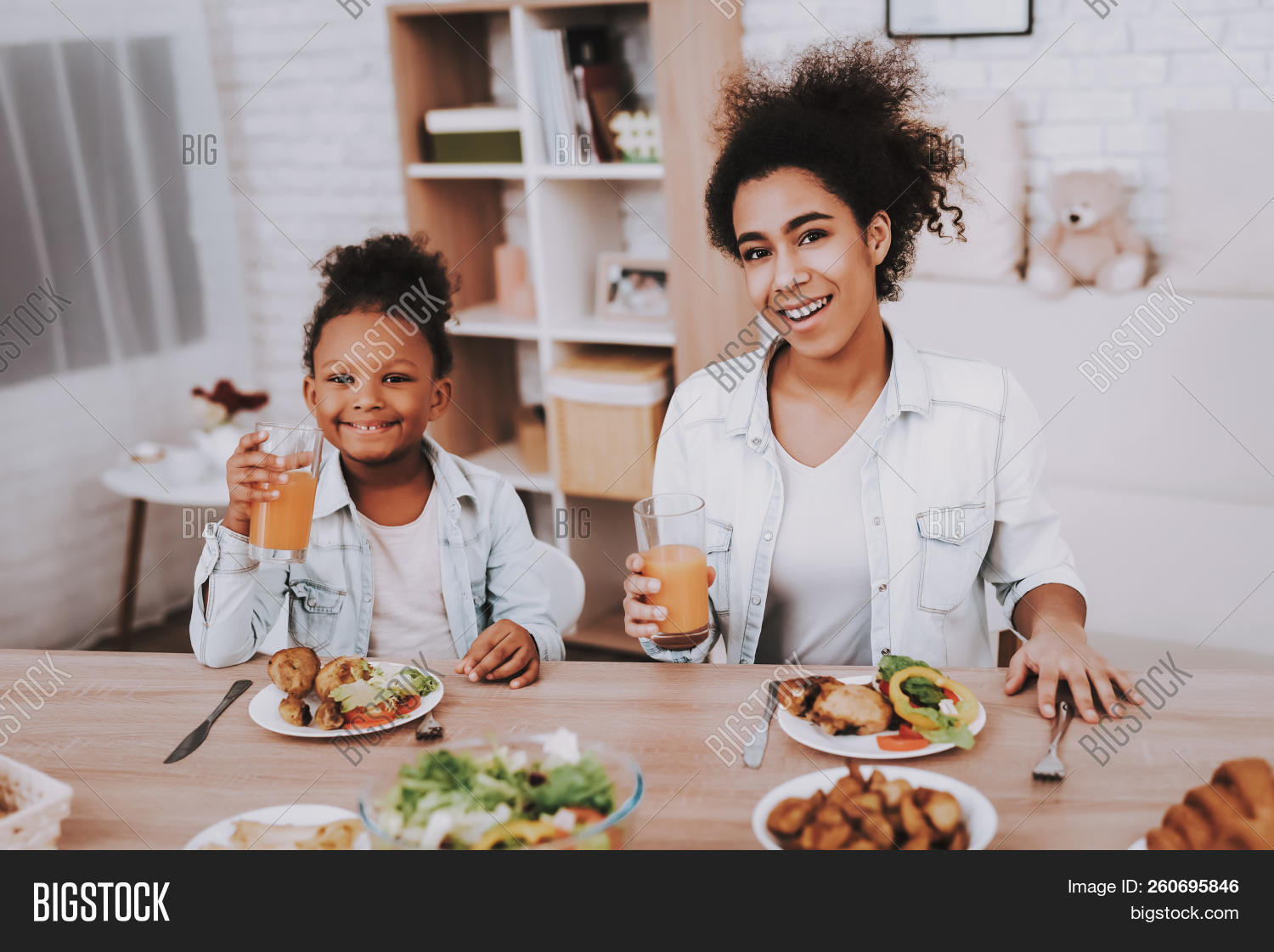 Happy Girl Eat Drink Image & Photo (Free Trial) | Bigstock