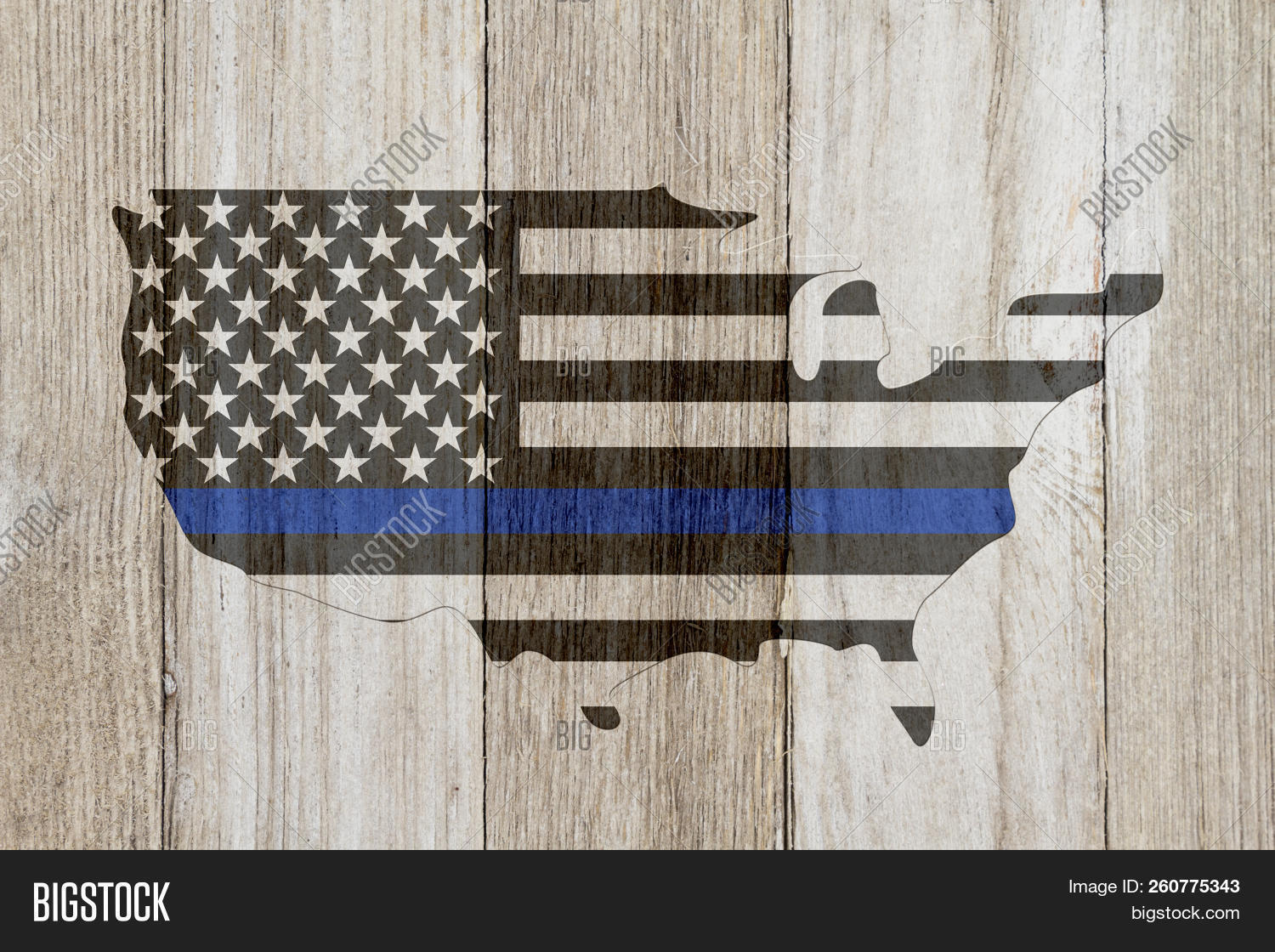 Usa Thin Blue Line Image & Photo (Free Trial) | Bigstock