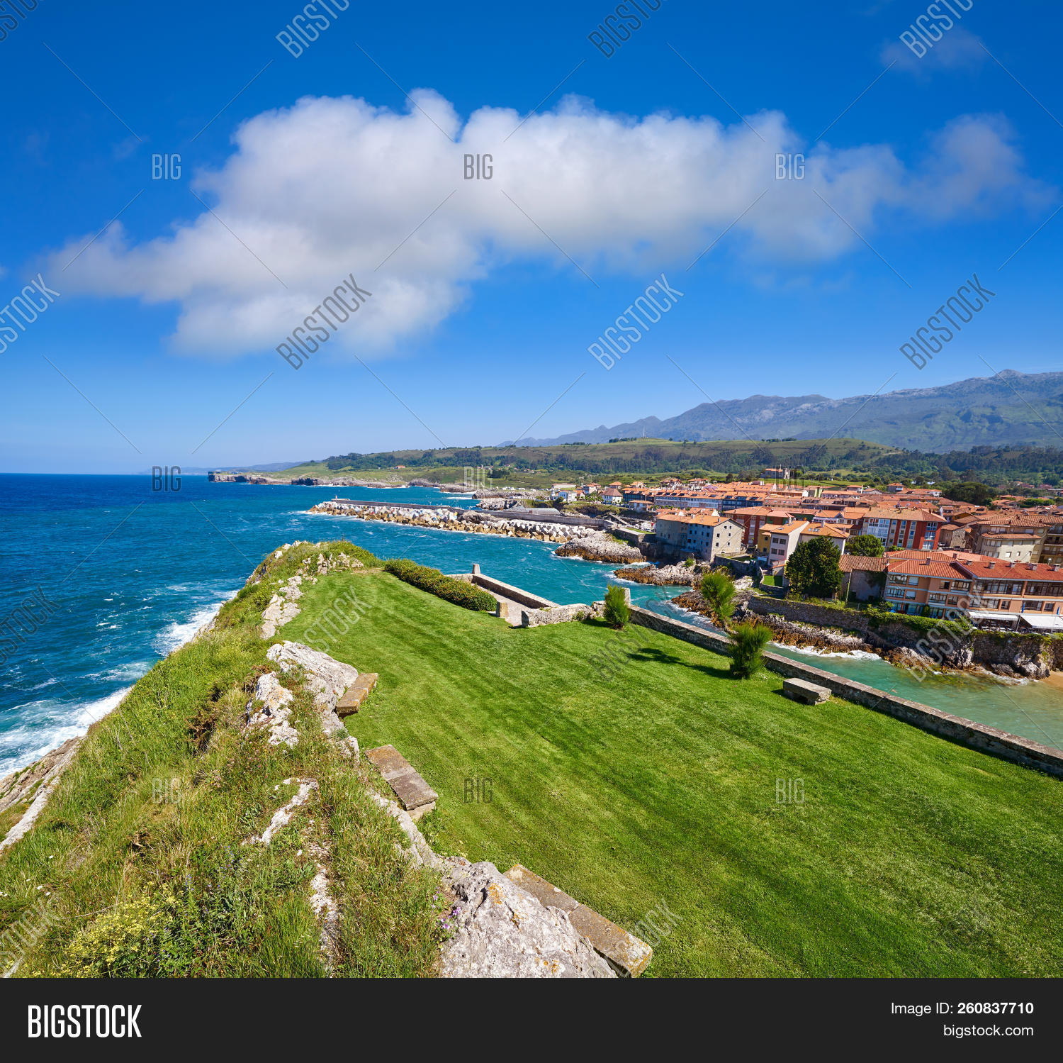 Llanes El Sablon Beach Image & Photo (Free Trial) | Bigstock