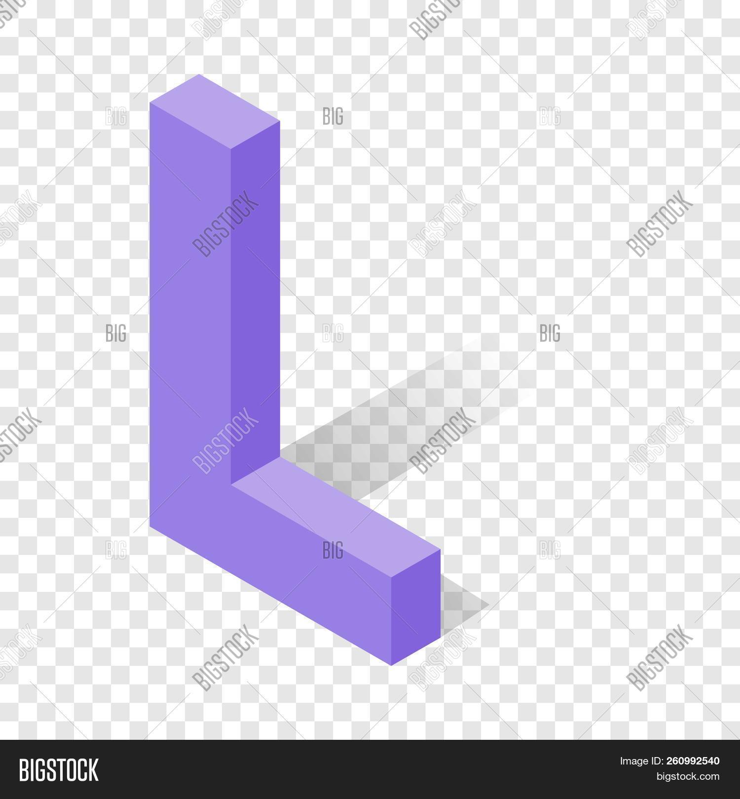 L Letter Isometric 3d Image & Photo (Free Trial) | Bigstock