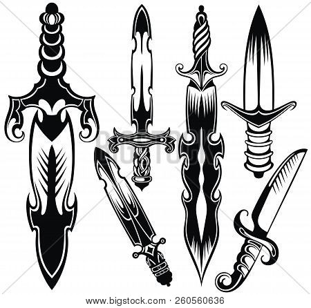 Sword Symbol Tattoos Vector & Photo (Free Trial) | Bigstock