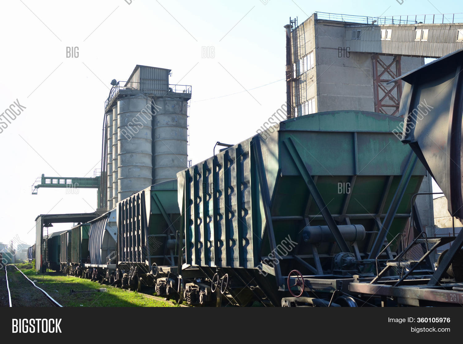 Railroad Cars Cement Image & Photo (Free Trial) | Bigstock