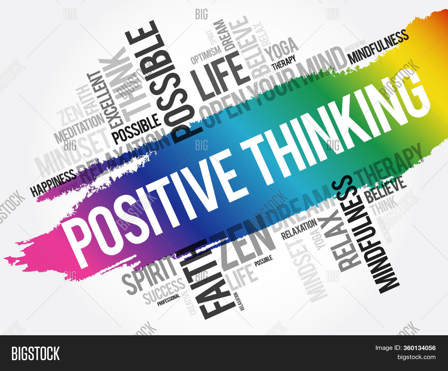 Positive Thinking Word Image & Photo (Free Trial) | Bigstock