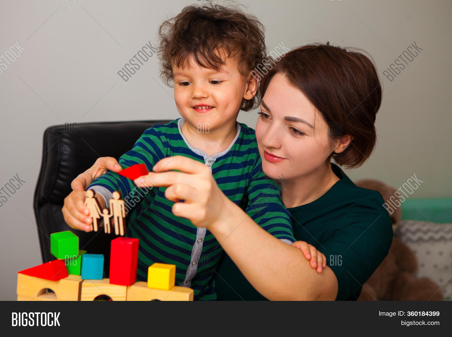 Mom Son Building House Image & Photo (Free Trial) | Bigstock