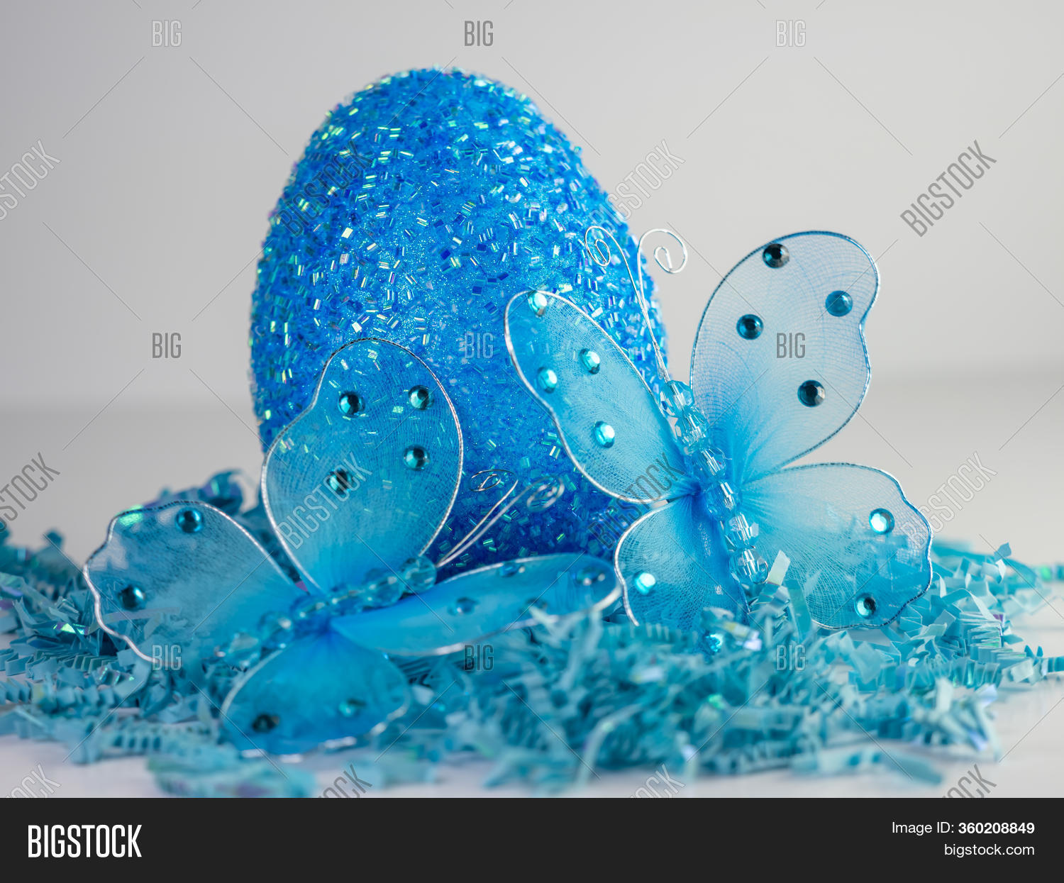 Large Blue Easter Egg Image & Photo (Free Trial) | Bigstock