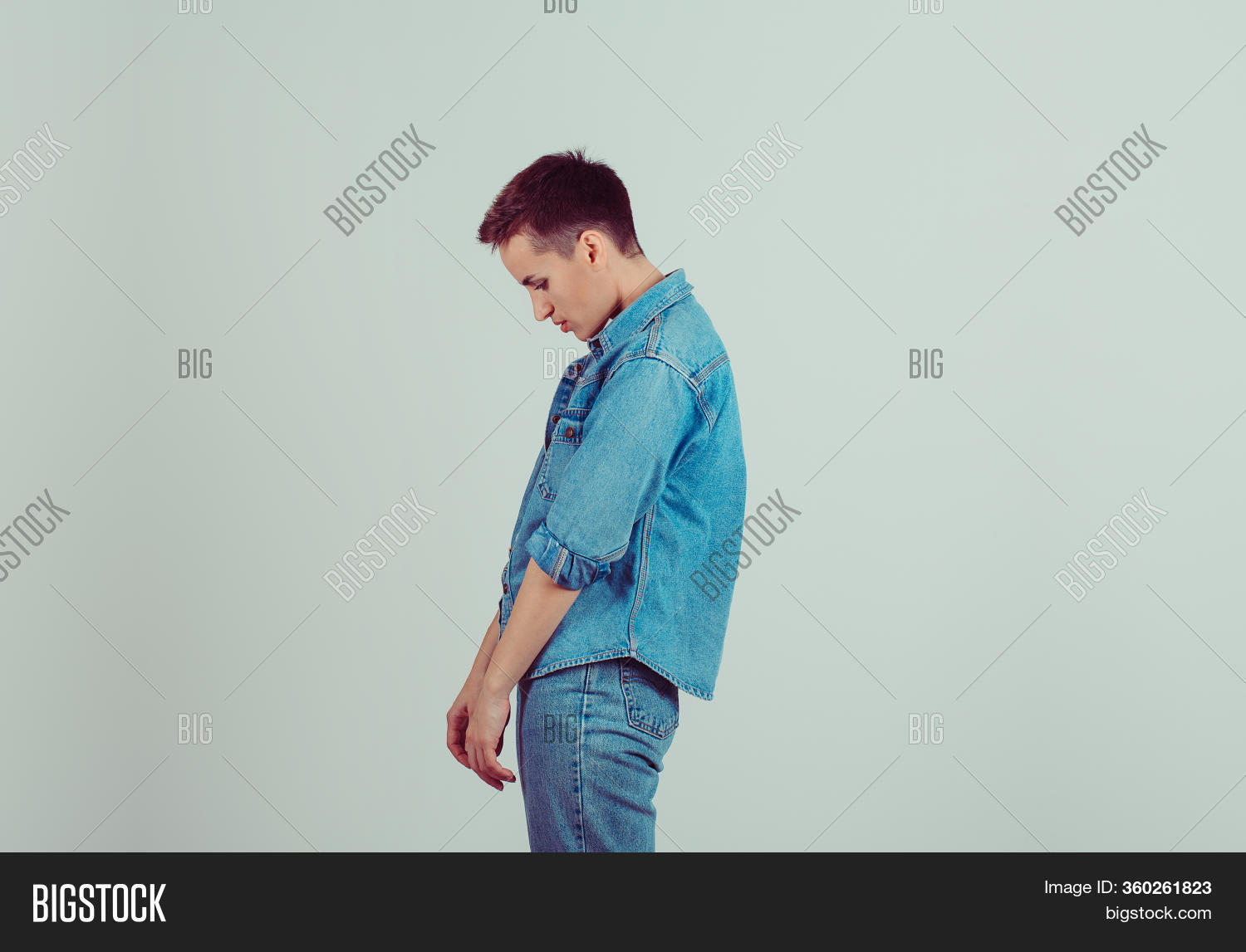 Side Profile Sad Image & Photo (Free Trial) | Bigstock