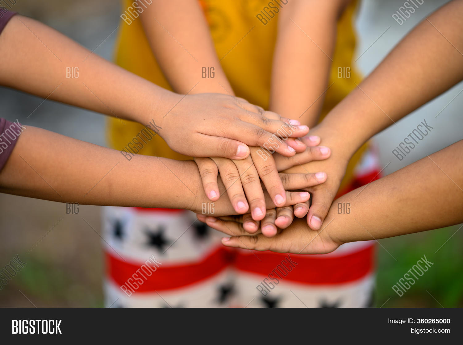 Children Touch Each Image & Photo (Free Trial) | Bigstock