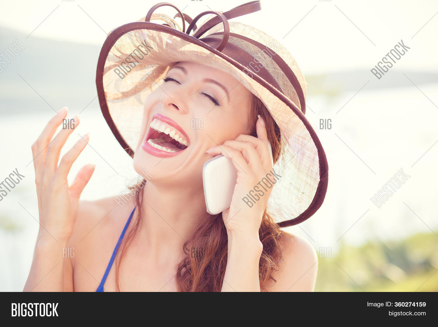 Euphoric Woman Talking Image & Photo (Free Trial) | Bigstock
