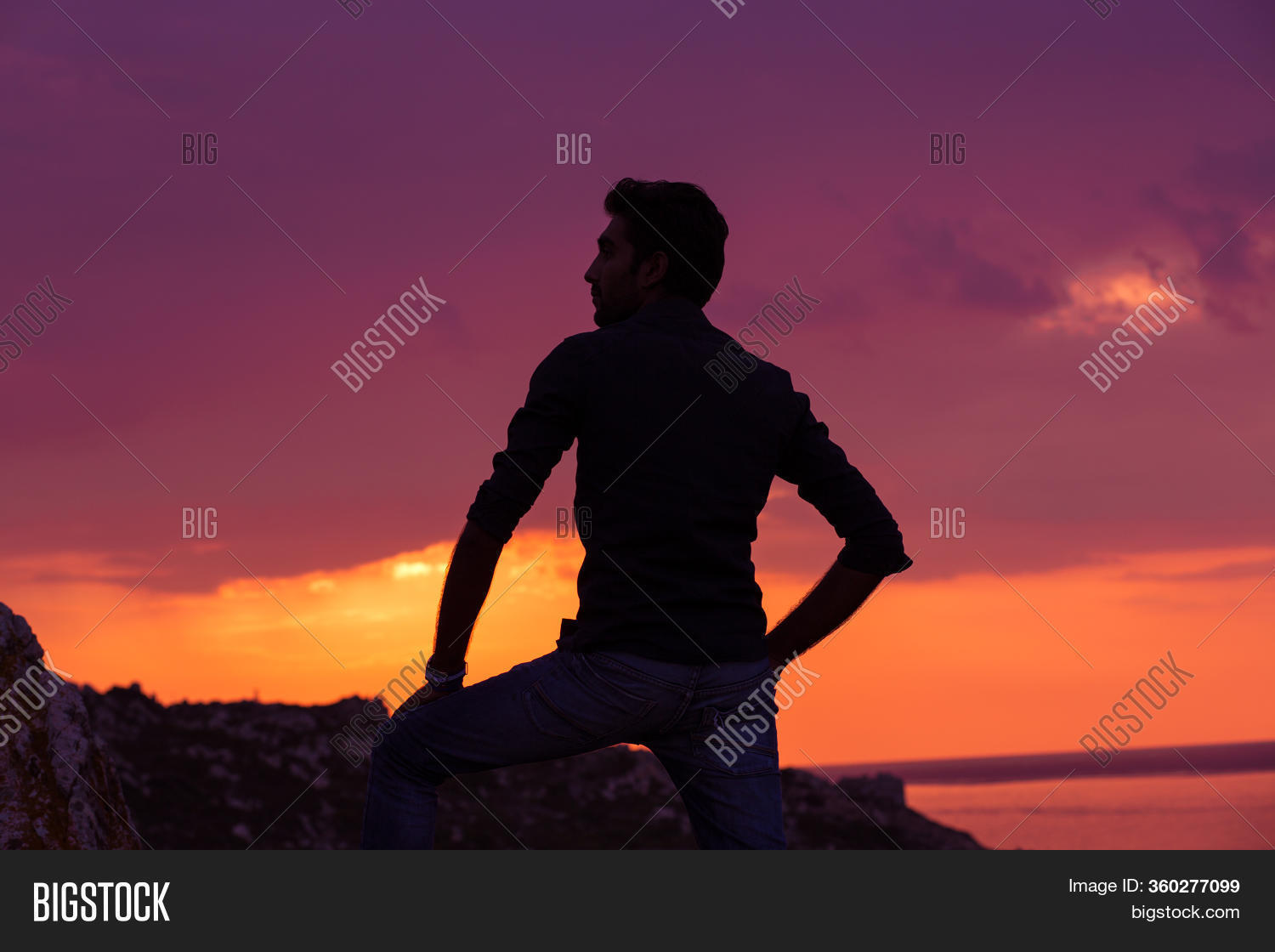 Man Standing Thinking Image & Photo (Free Trial) | Bigstock