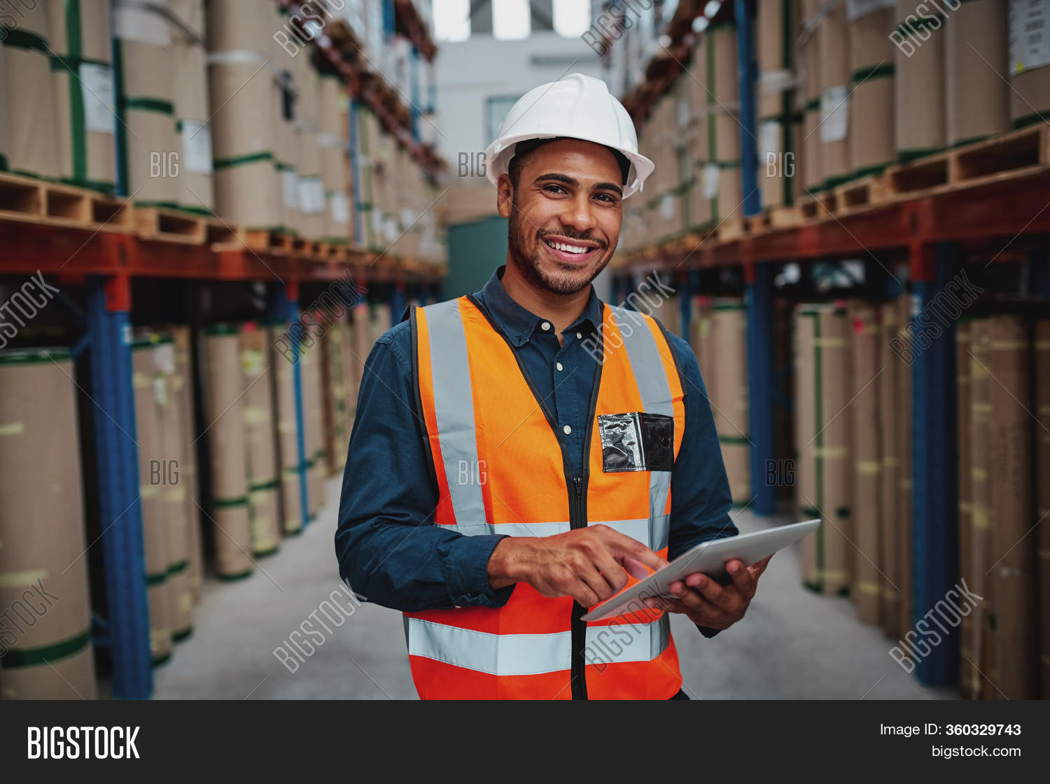 Happy Male Factory Image & Photo (Free Trial) | Bigstock
