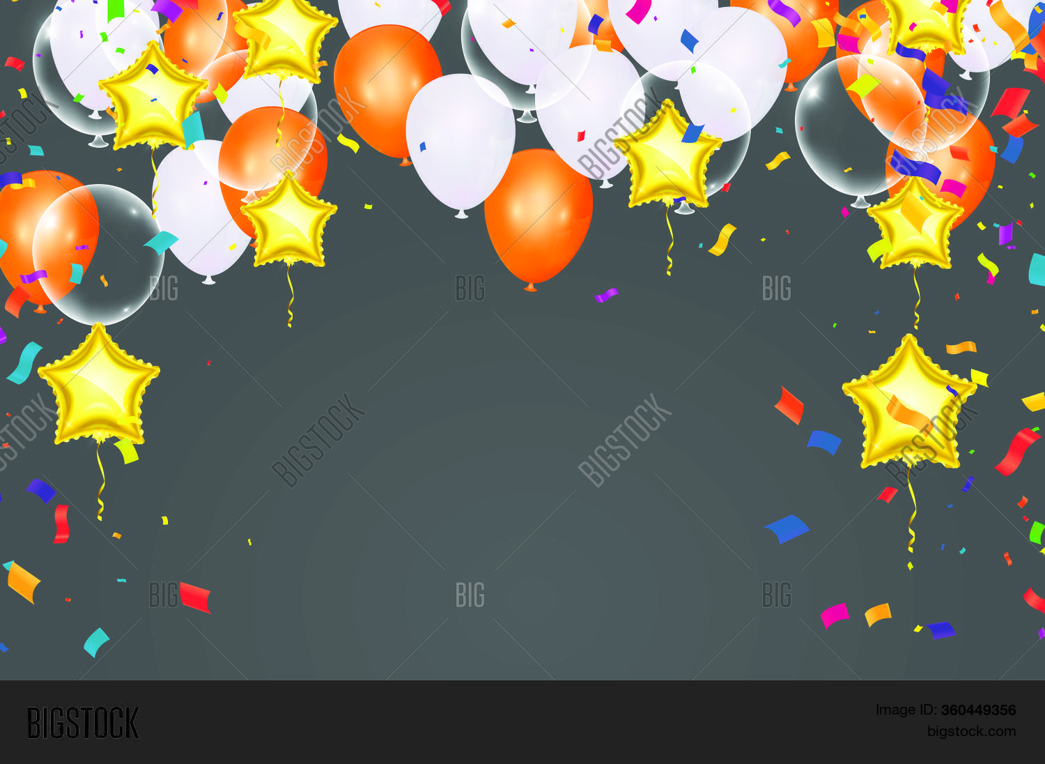 Birthday Balloons Vector & Photo (Free Trial) | Bigstock