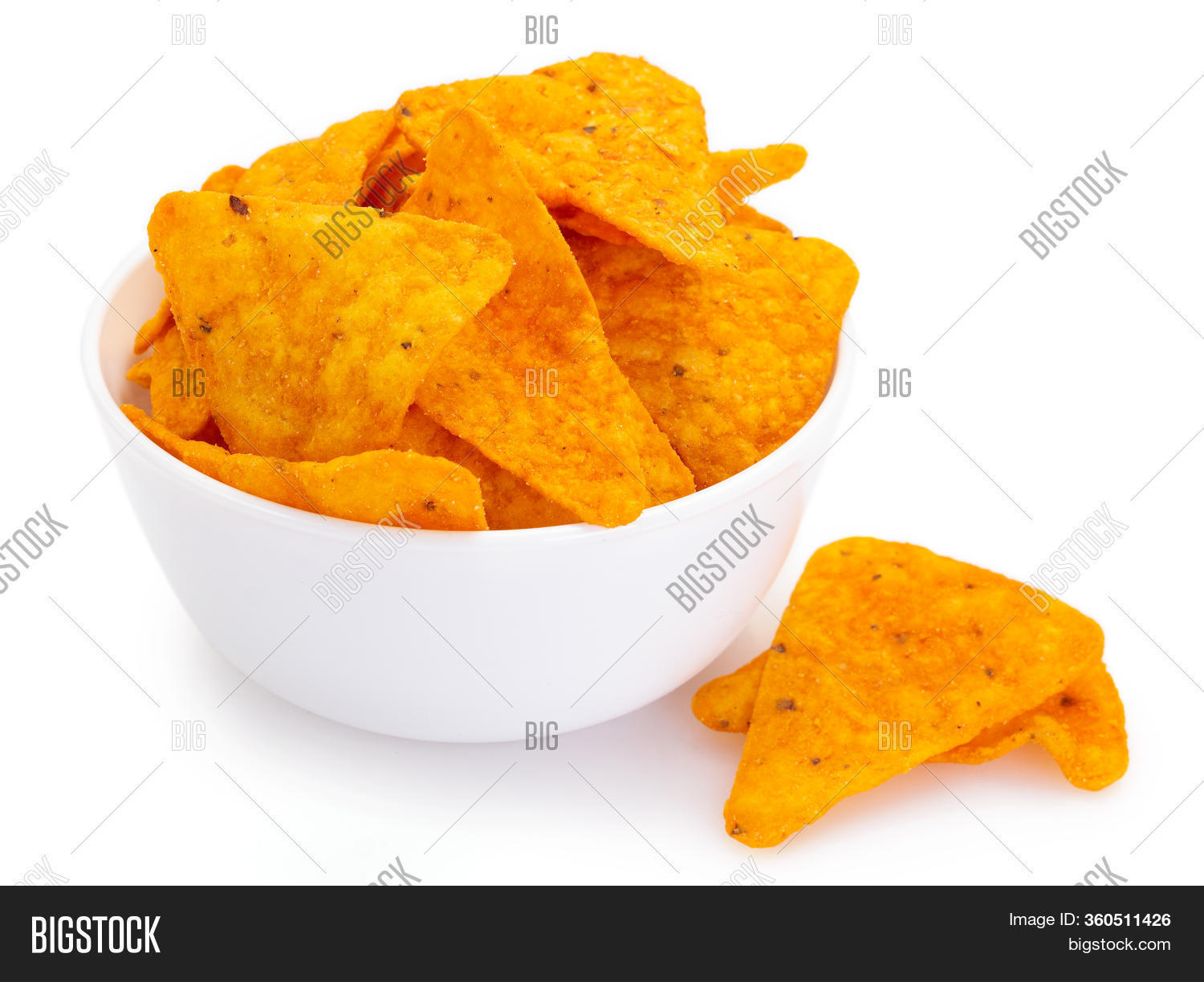 Nachos Chips Isolated Image & Photo (Free Trial) | Bigstock