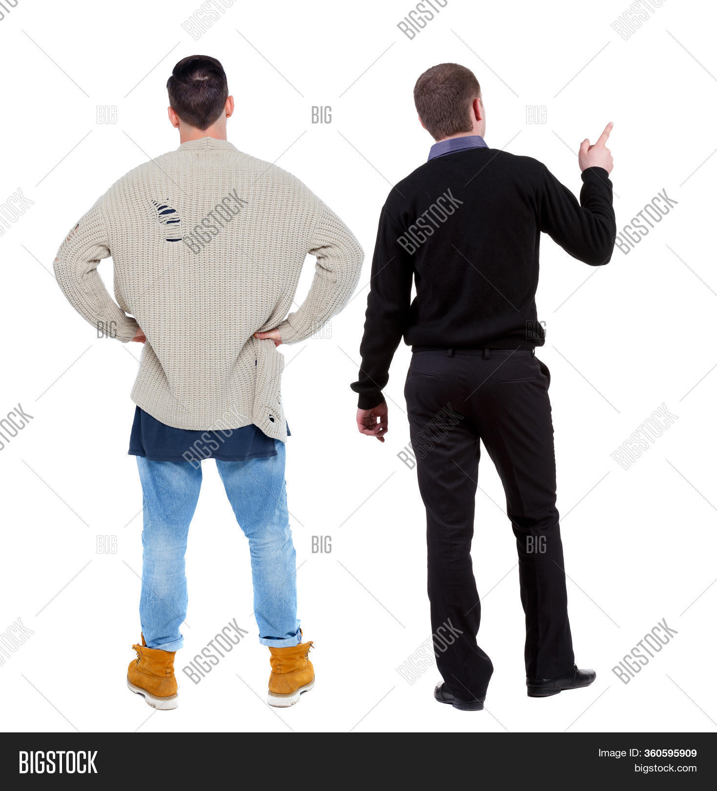 Back View Two Man Image & Photo (Free Trial) | Bigstock