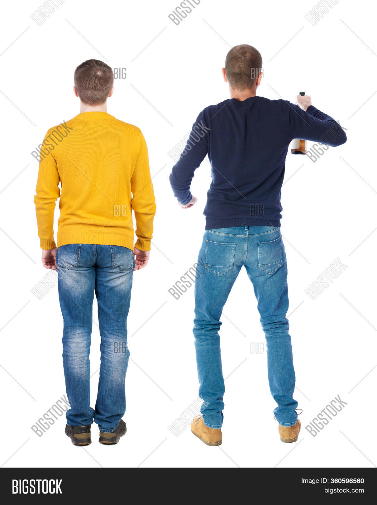 Back View Two Man Image & Photo (Free Trial) | Bigstock