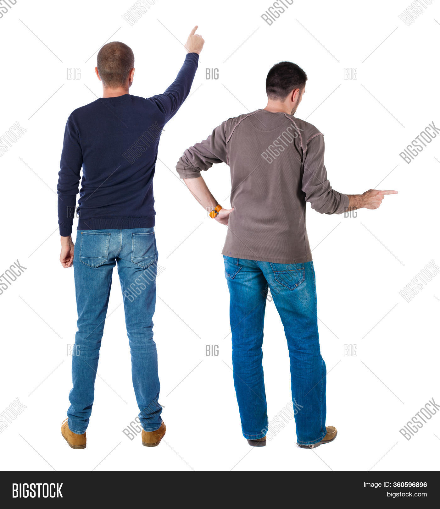 Back View Two Man Image & Photo (Free Trial) | Bigstock