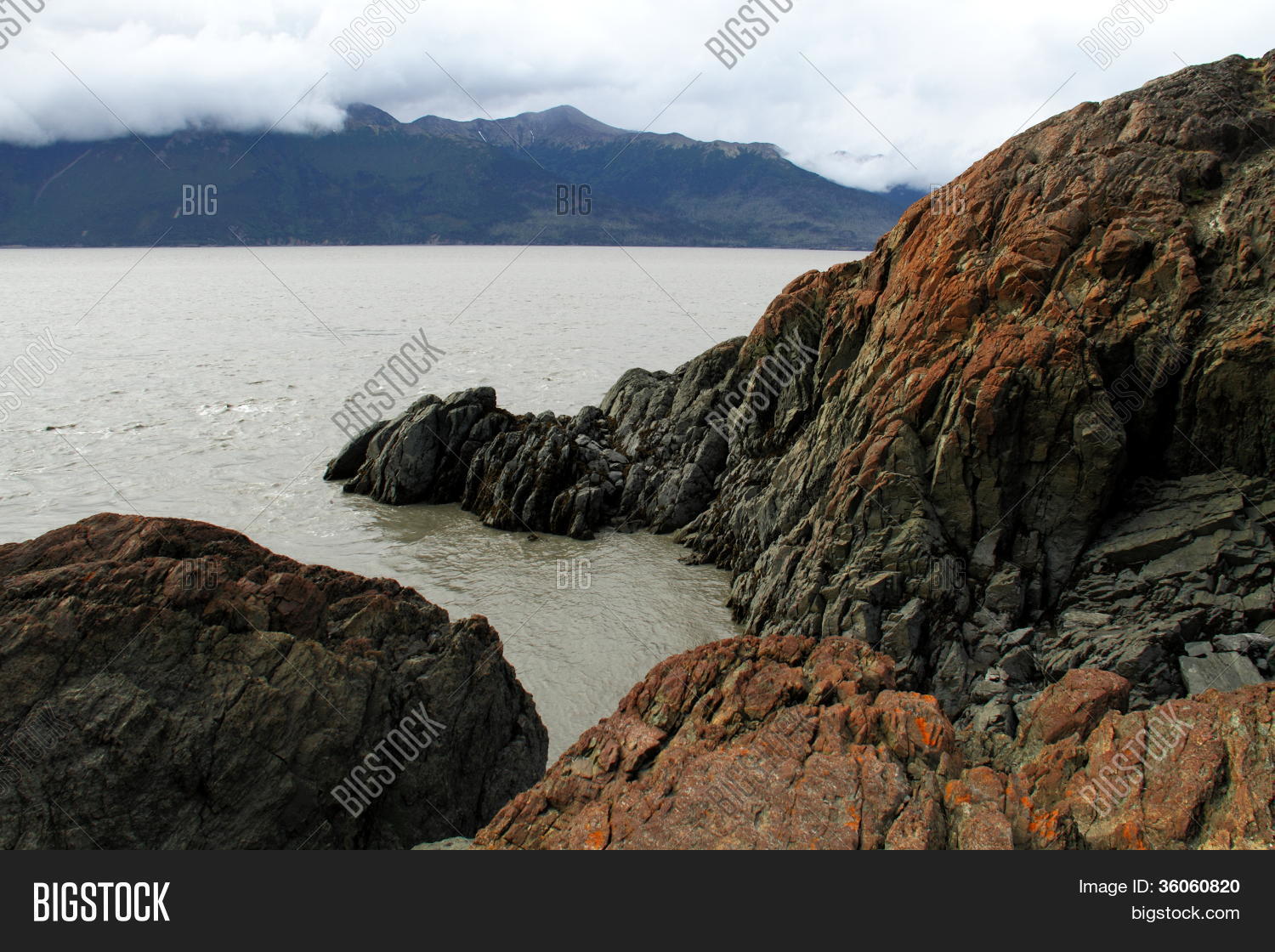 Cliff On Muddy Ocean Image & Photo (Free Trial) | Bigstock