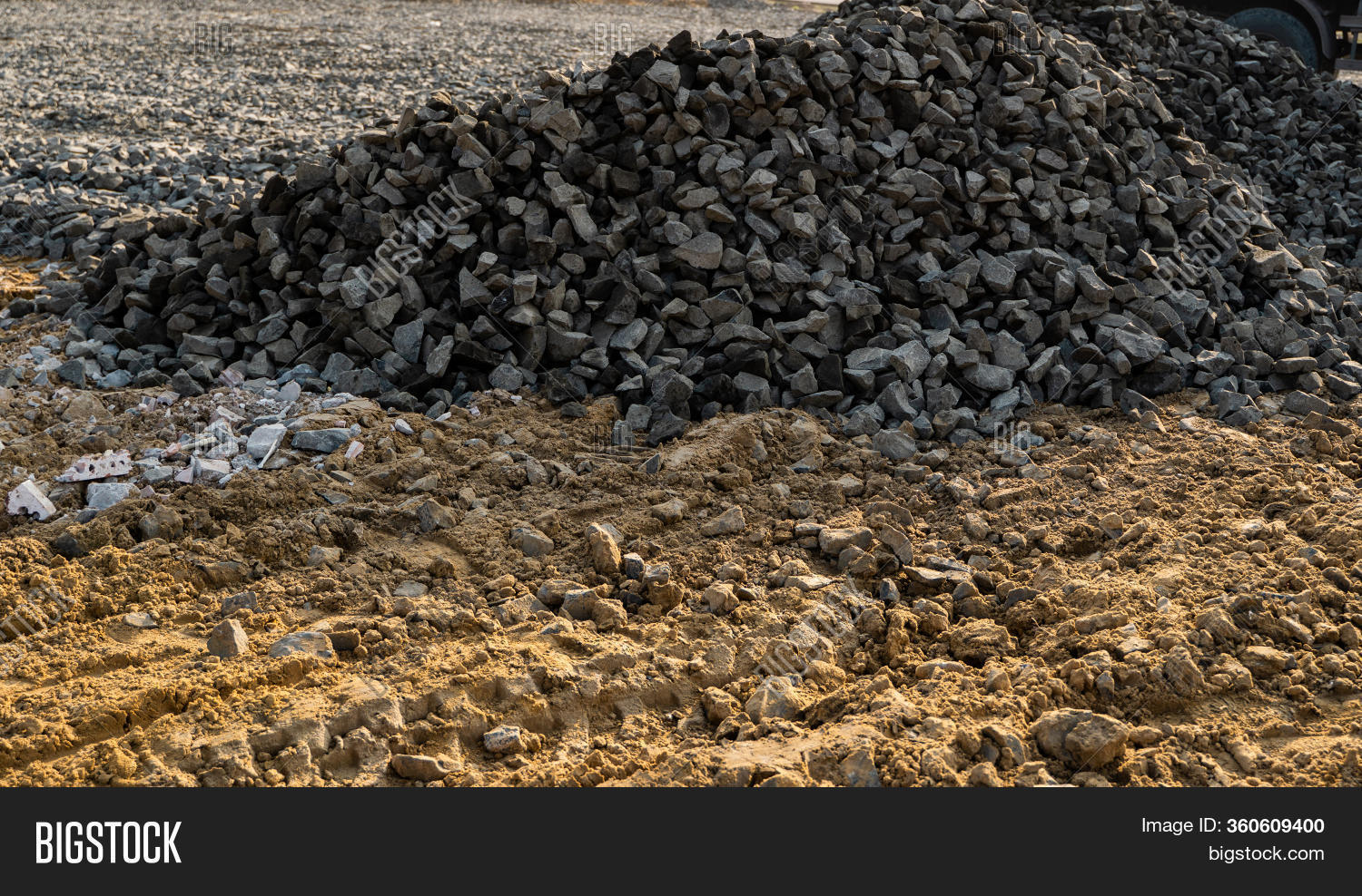 Gravel Sand Piles On Image & Photo (Free Trial) | Bigstock