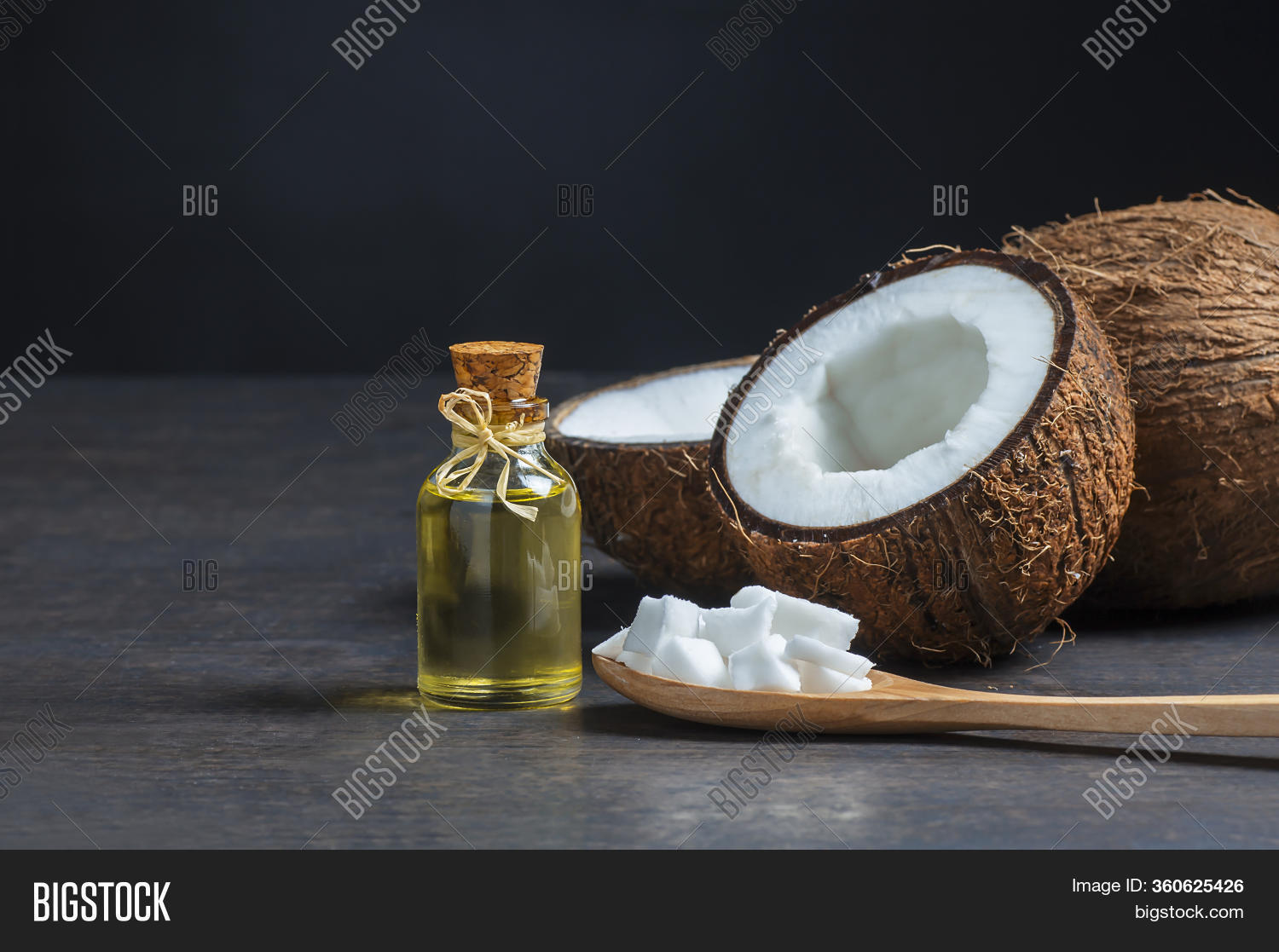 Coconut Oil In Glass Container