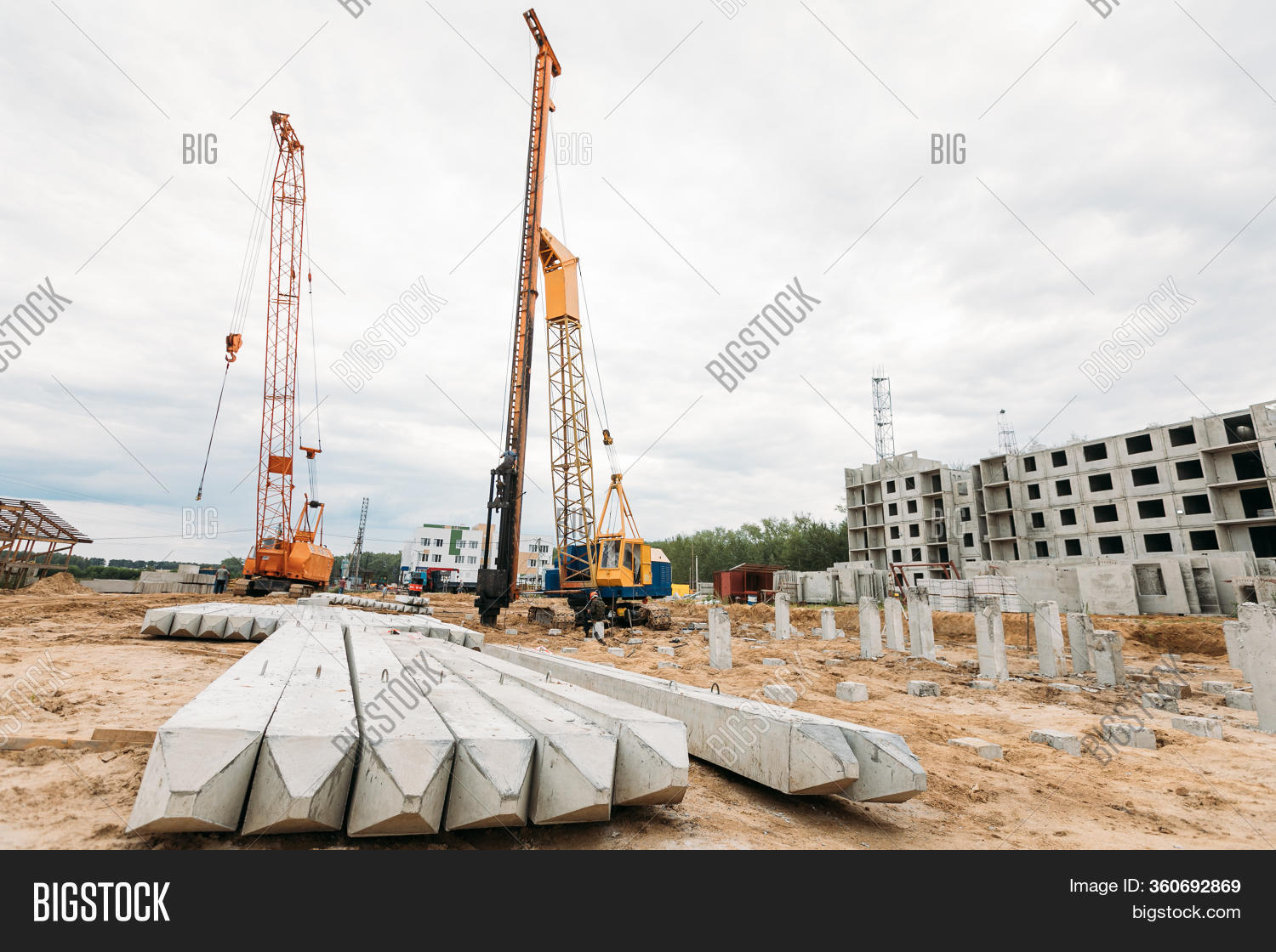 Construction Piles Image & Photo (Free Trial) | Bigstock