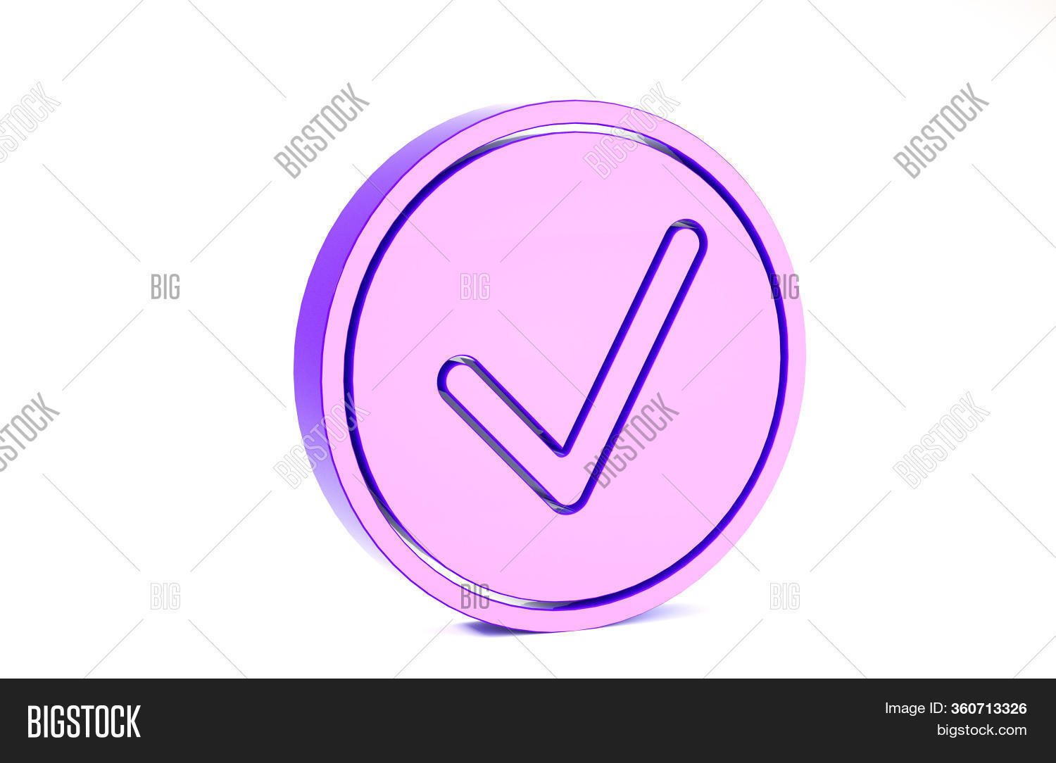 Purple Check Mark Image & Photo (Free Trial) | Bigstock