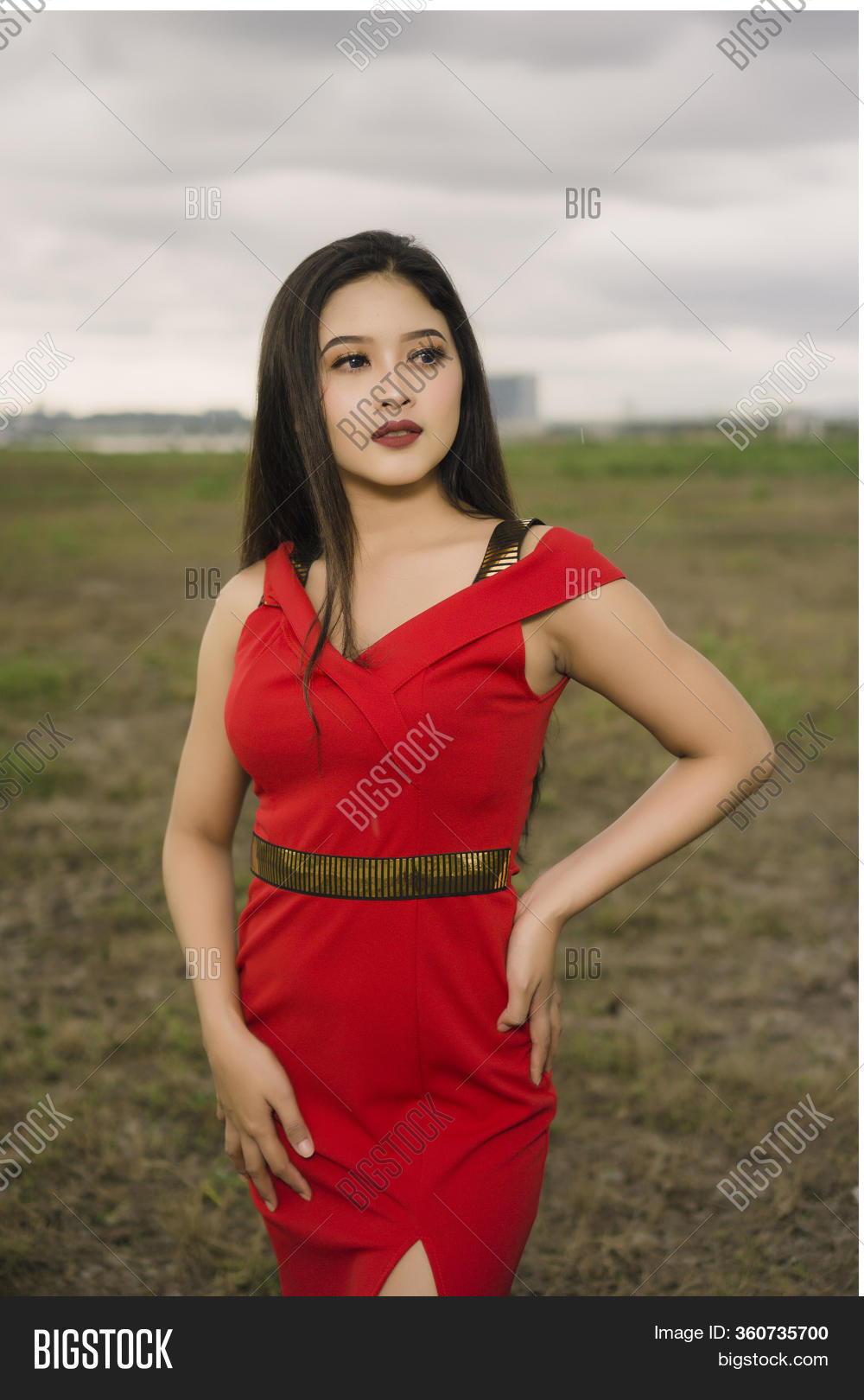 Beautiful Lady Red Image & Photo (Free Trial) | Bigstock