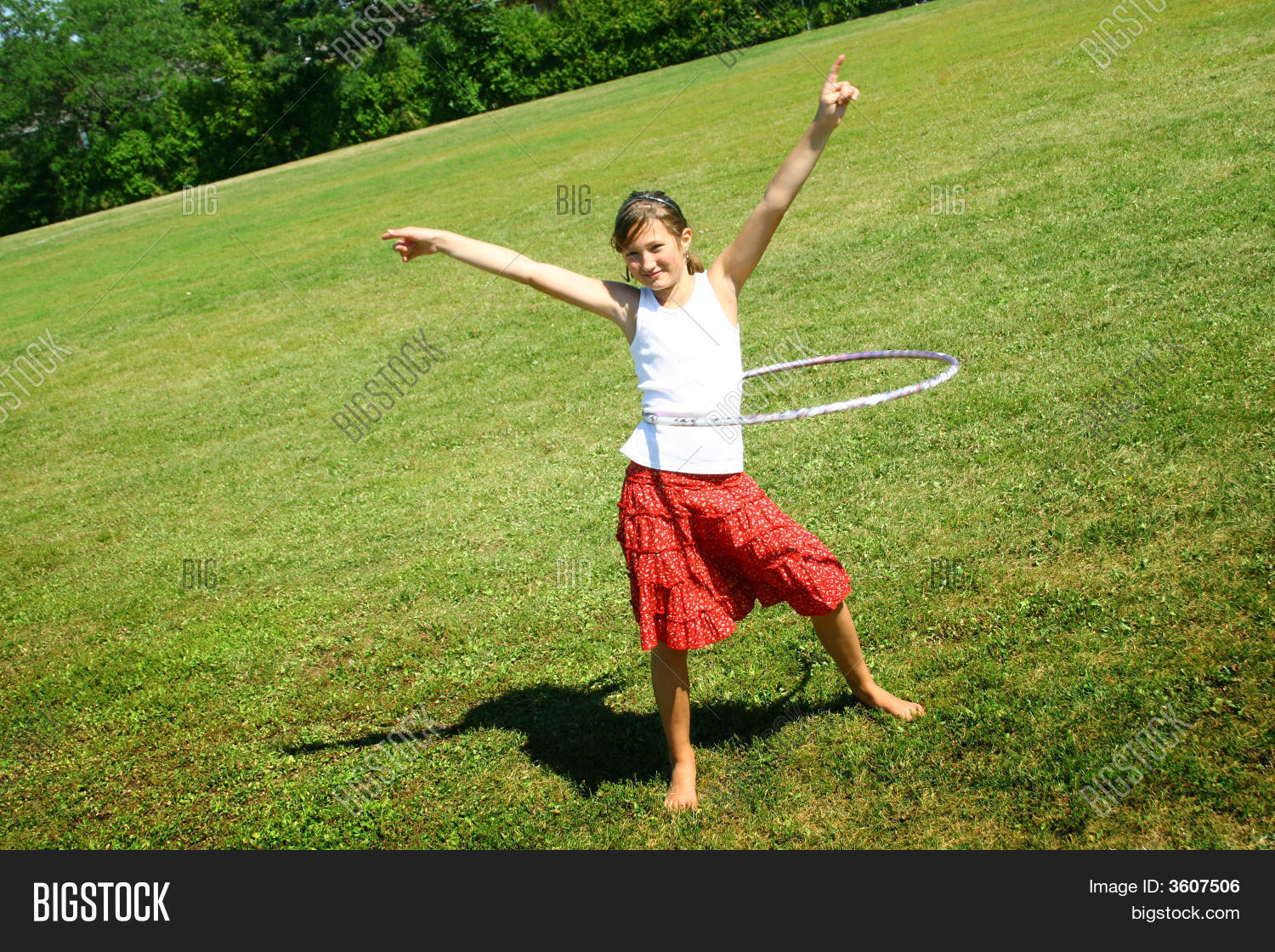 Hula Hoop Girl Image And Photo Free Trial Bigstock