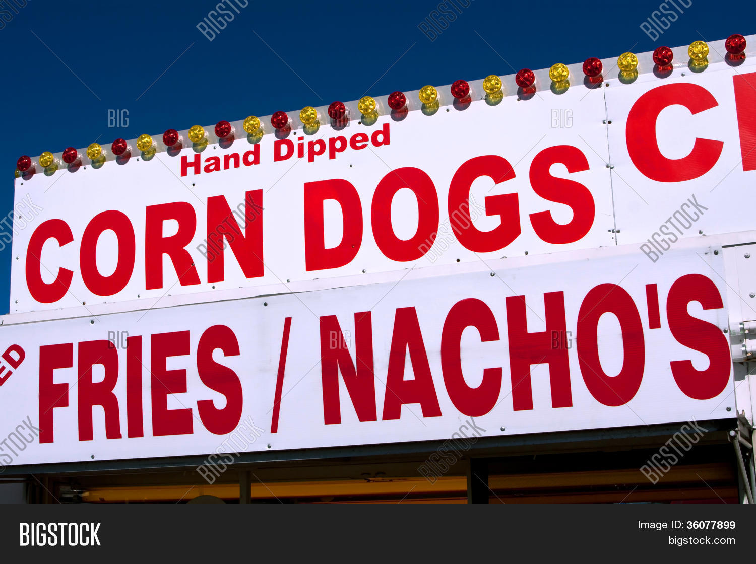 Corn Dog Sign On Food Image & Photo (Free Trial) | Bigstock