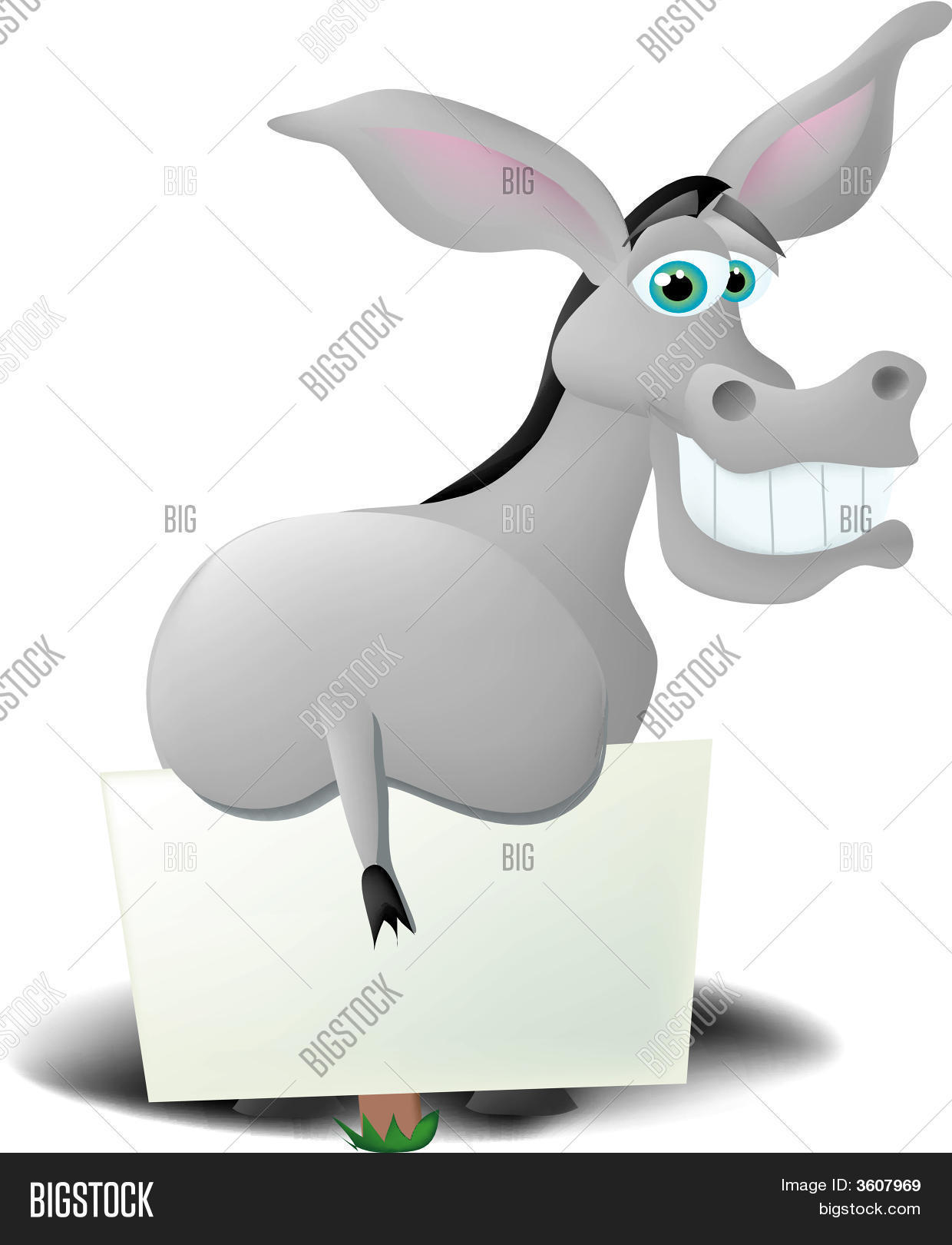 Donkey Sitting On Vector & Photo (Free Trial) | Bigstock