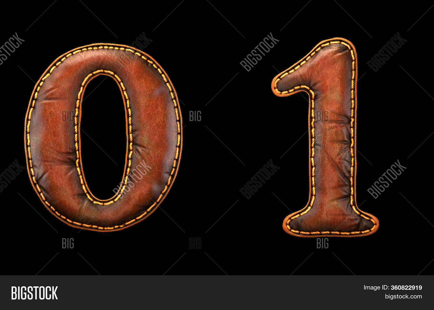 Set Numbers 0, 1 Made Image & Photo (Free Trial) | Bigstock