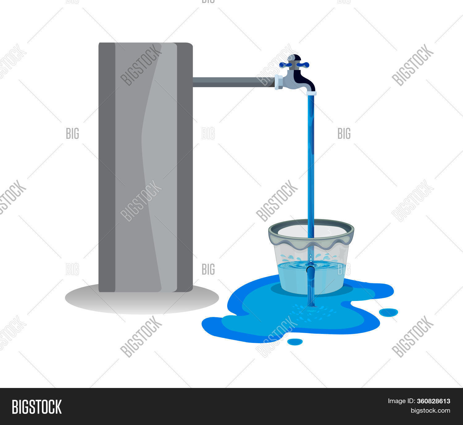 Water Waste Running Image & Photo (Free Trial) | Bigstock