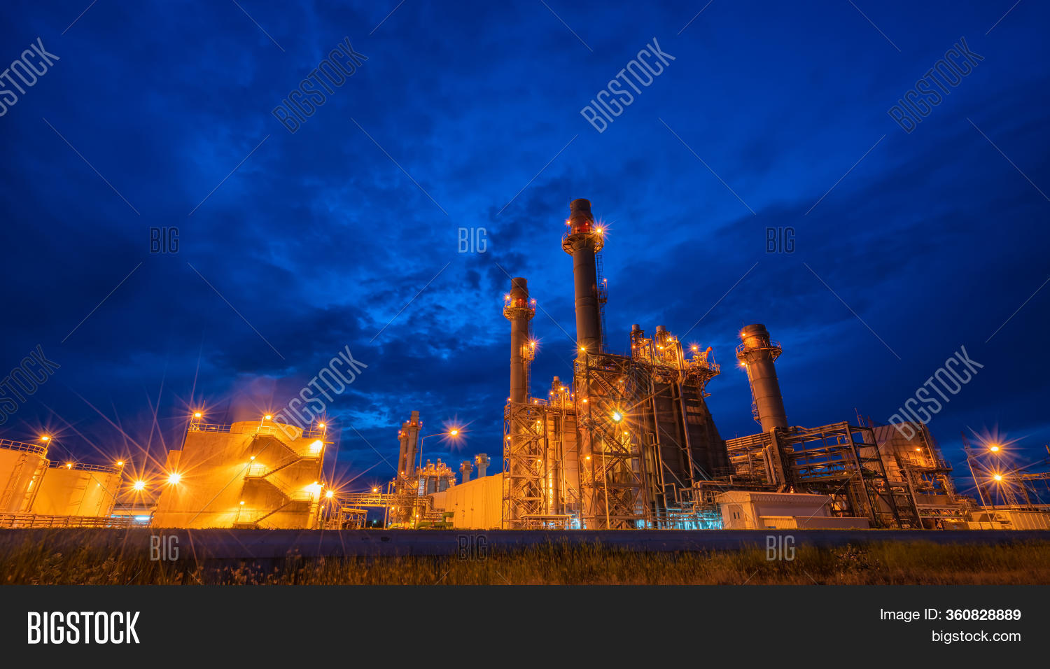 Power Plant On Blue Image & Photo (Free Trial) | Bigstock