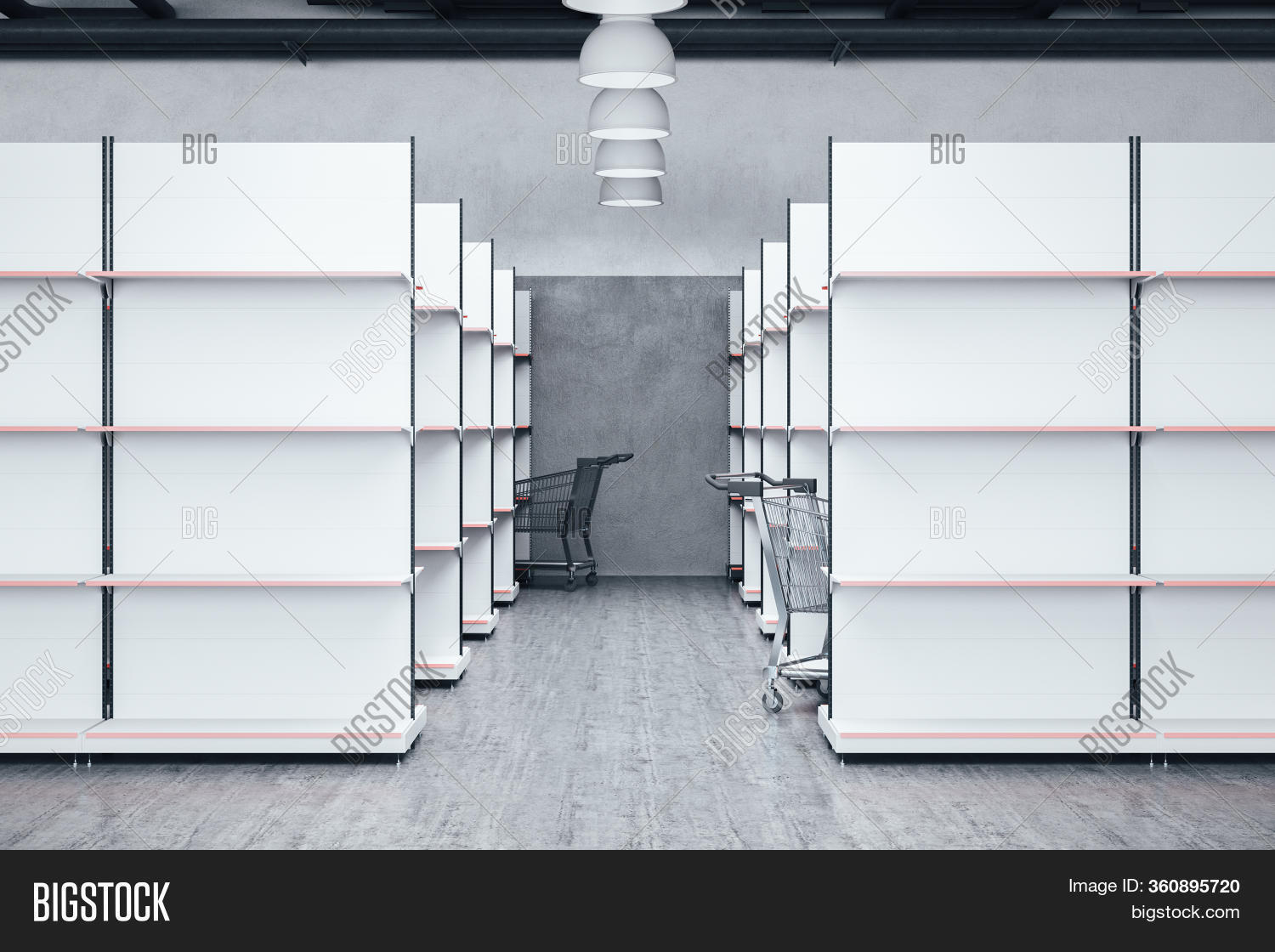 Empty Retail Shelves Image & Photo (Free Trial) | Bigstock
