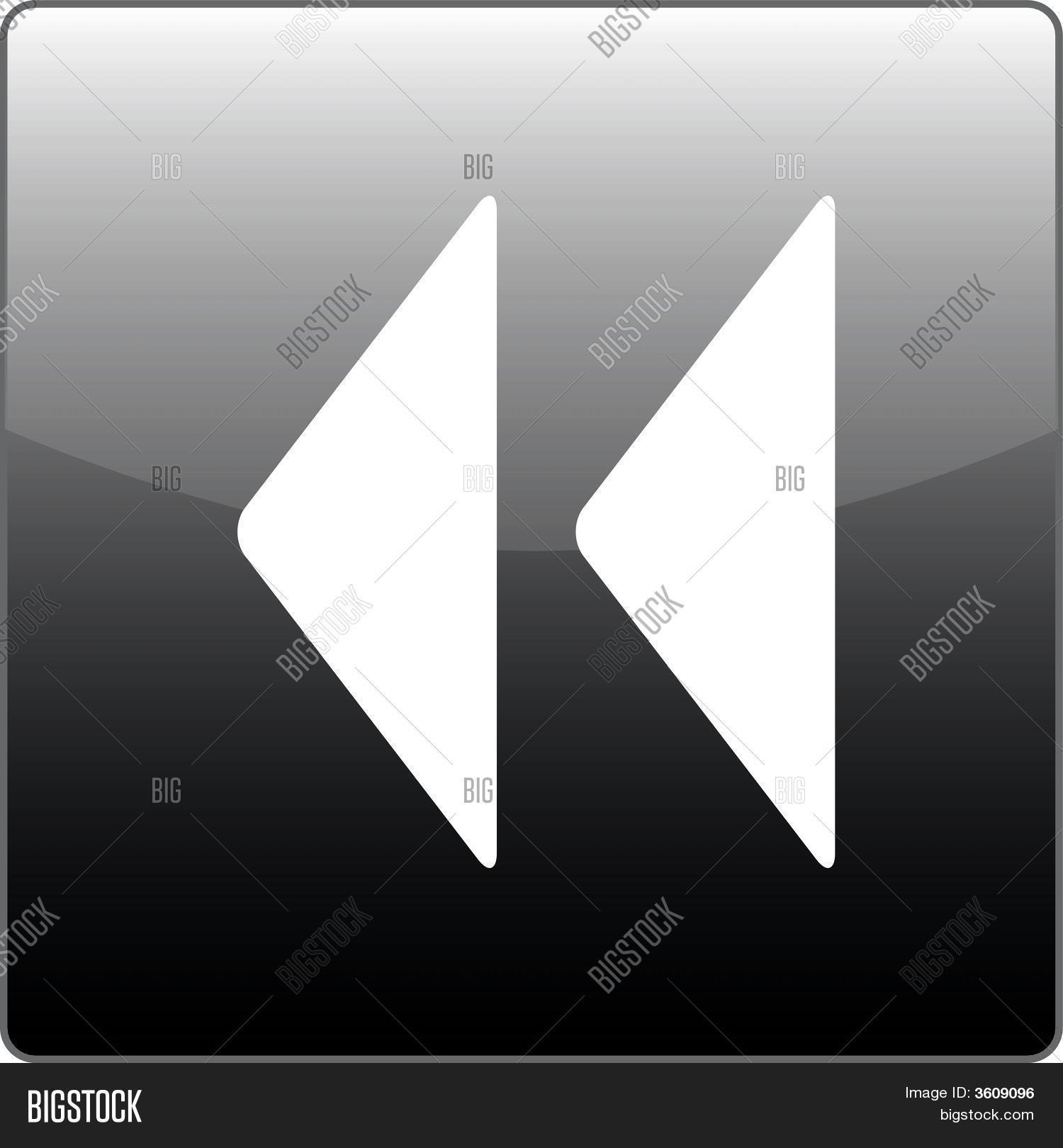 Rewind Button Grey Vector & Photo (Free Trial) | Bigstock