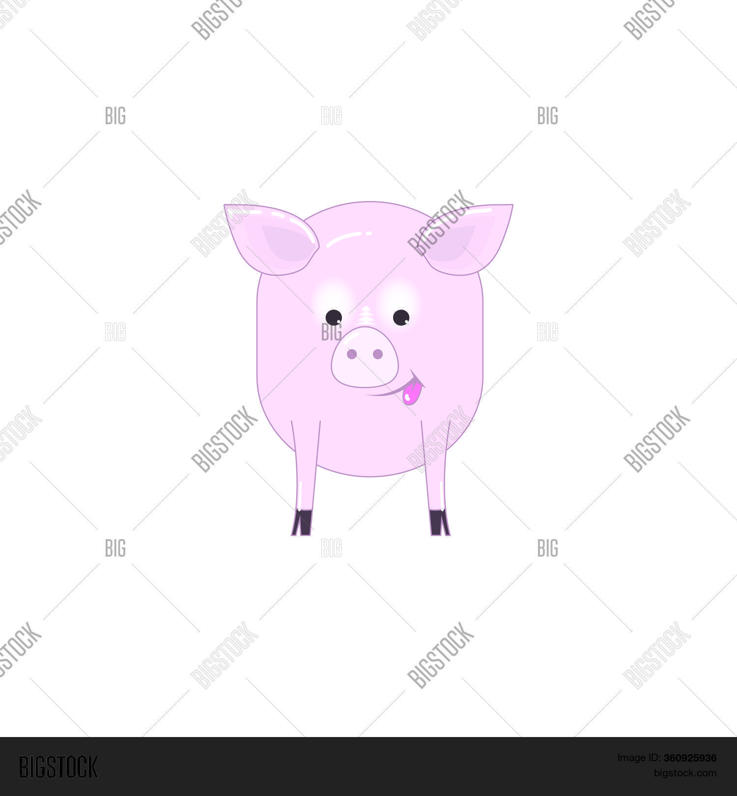 Funny Pig Cartoon Vector & Photo (Free Trial) | Bigstock