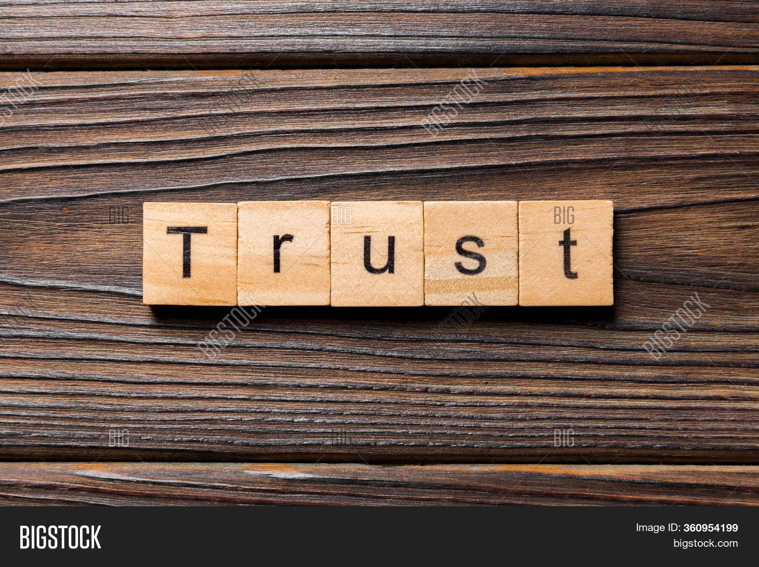 Trust Word Written On Image & Photo (Free Trial) | Bigstock