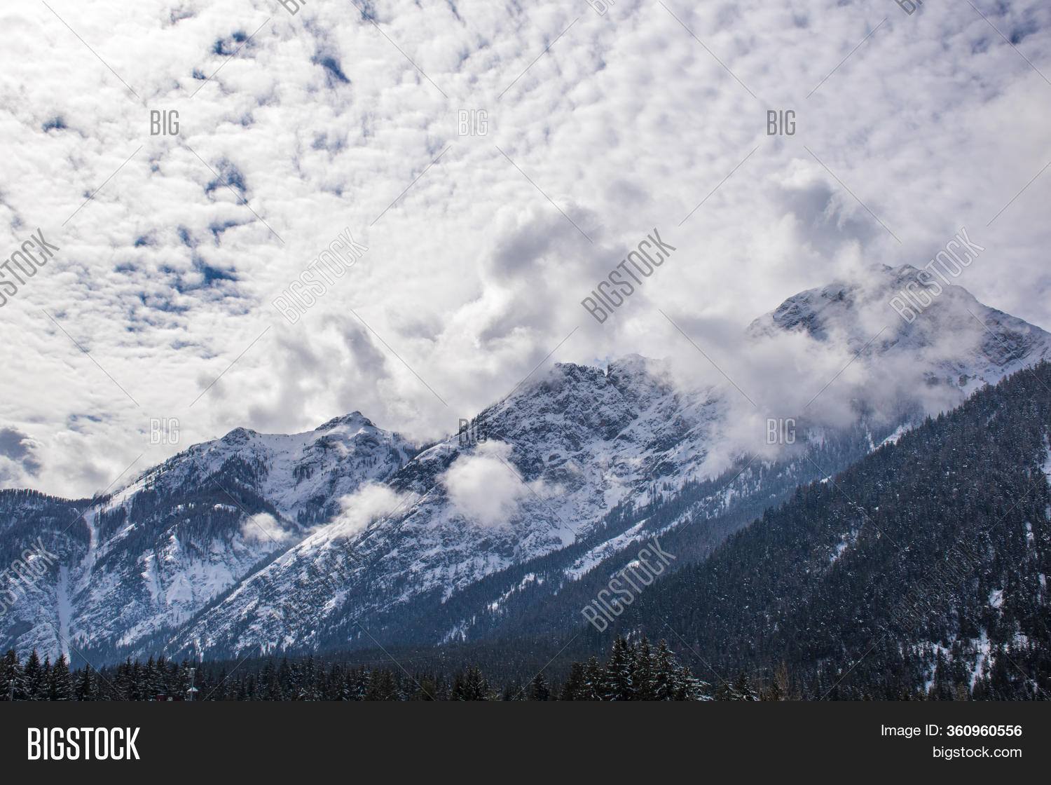 Snowy Peaks Dolomites Image & Photo (Free Trial) | Bigstock