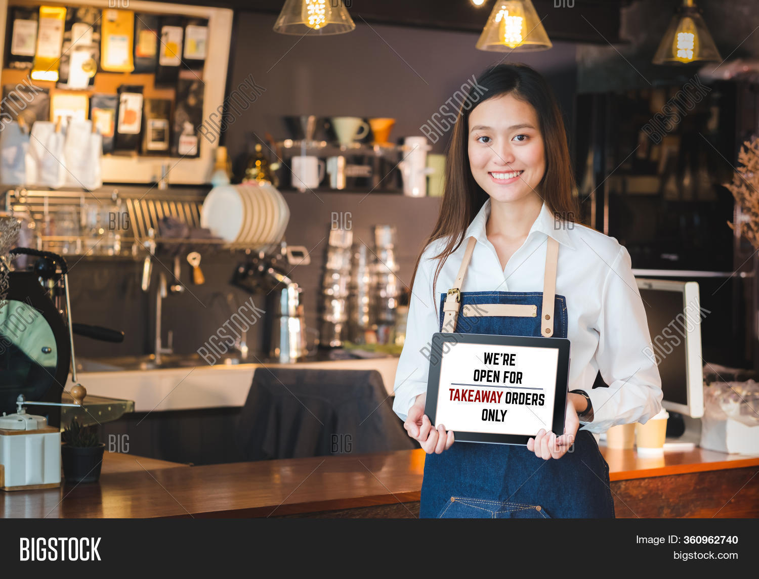 Asian Barista Holding Image & Photo (Free Trial) | Bigstock