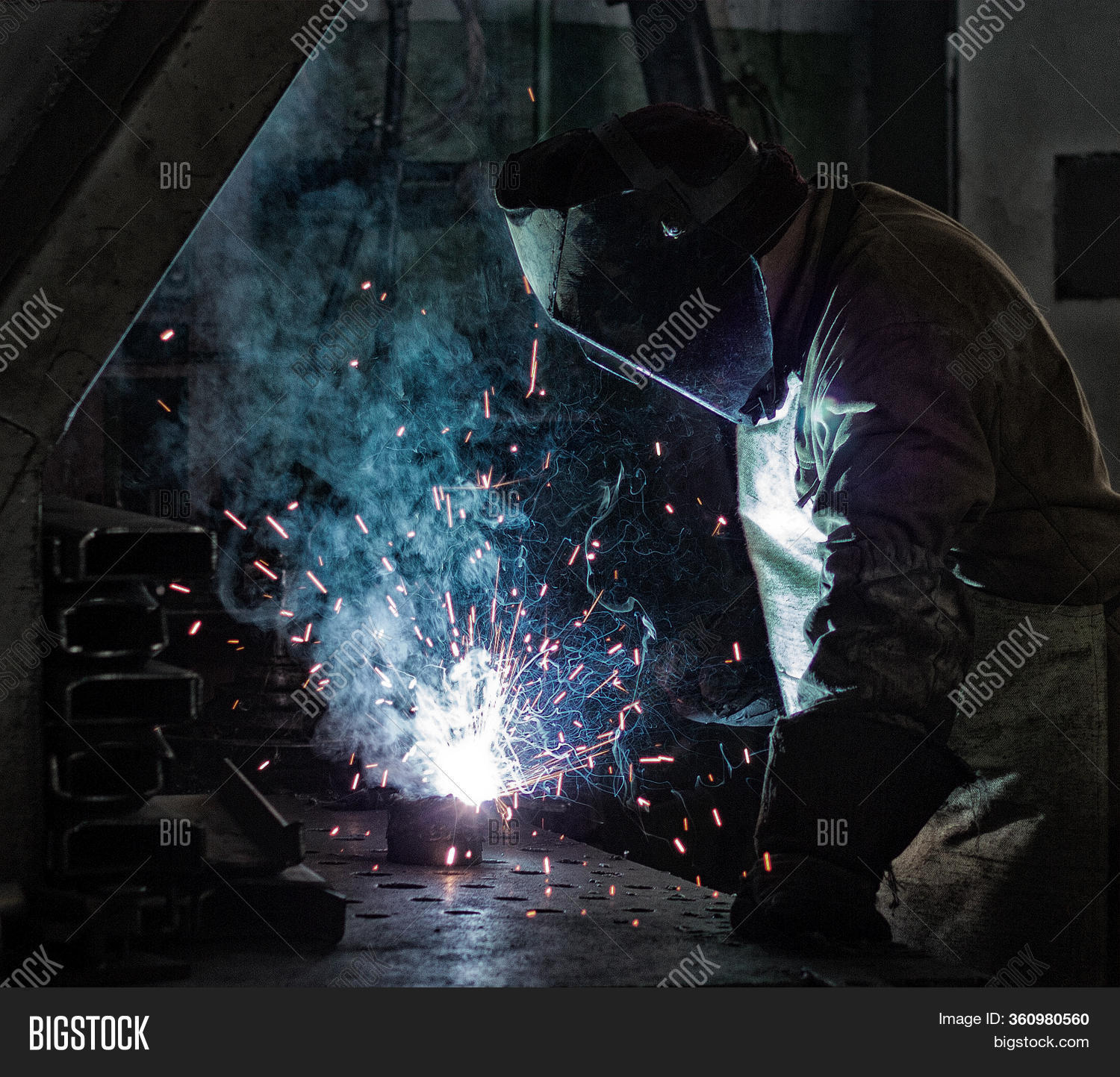 Welder Factory Welds Image & Photo (Free Trial) | Bigstock