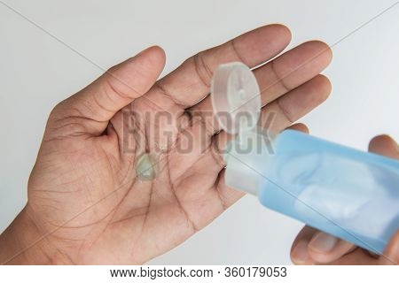 Hand Has Blue Alcohol Image & Photo (Free Trial) | Bigstock