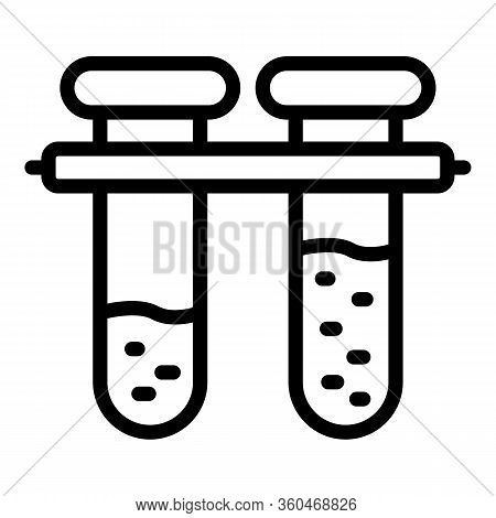 Two Test Tubes Icon. Vector & Photo (Free Trial) | Bigstock