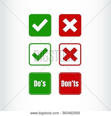 Do's Don'ts Sign Vector & Photo (Free Trial) | Bigstock