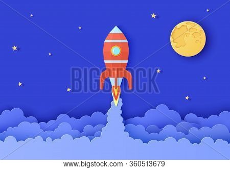 Rocket Take Off Paper Vector & Photo (Free Trial) | Bigstock