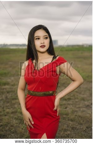 Beautiful Lady Red Image & Photo (Free Trial) | Bigstock